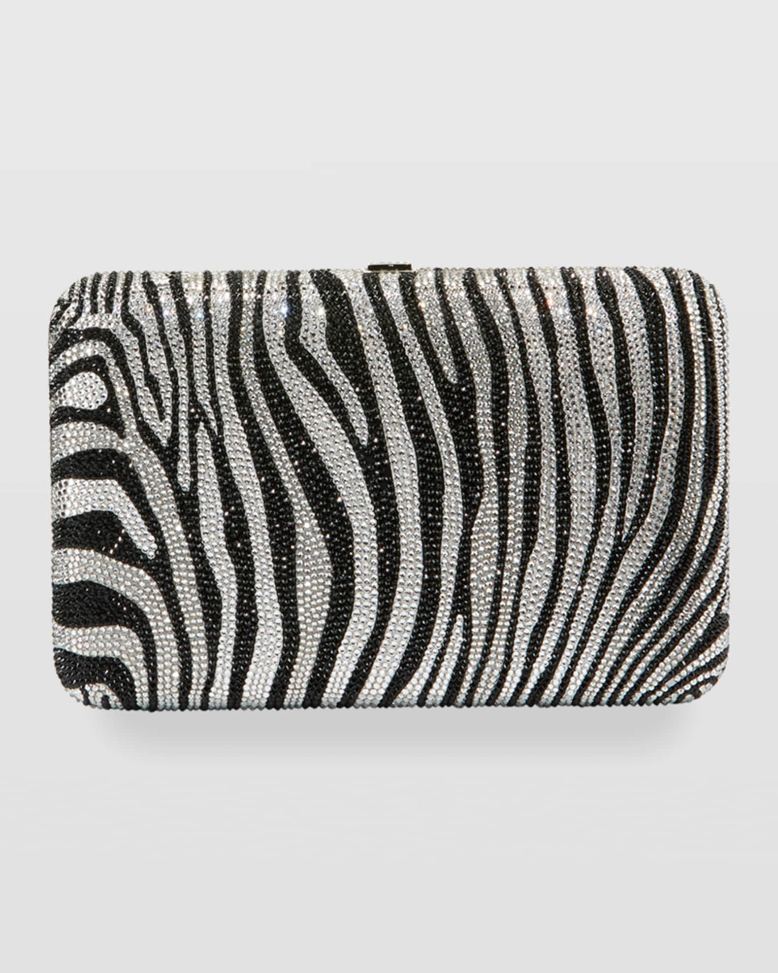 Judith Leiber Couture Seamless Zebra Crystal Clutch Bag | Neiman Marcus