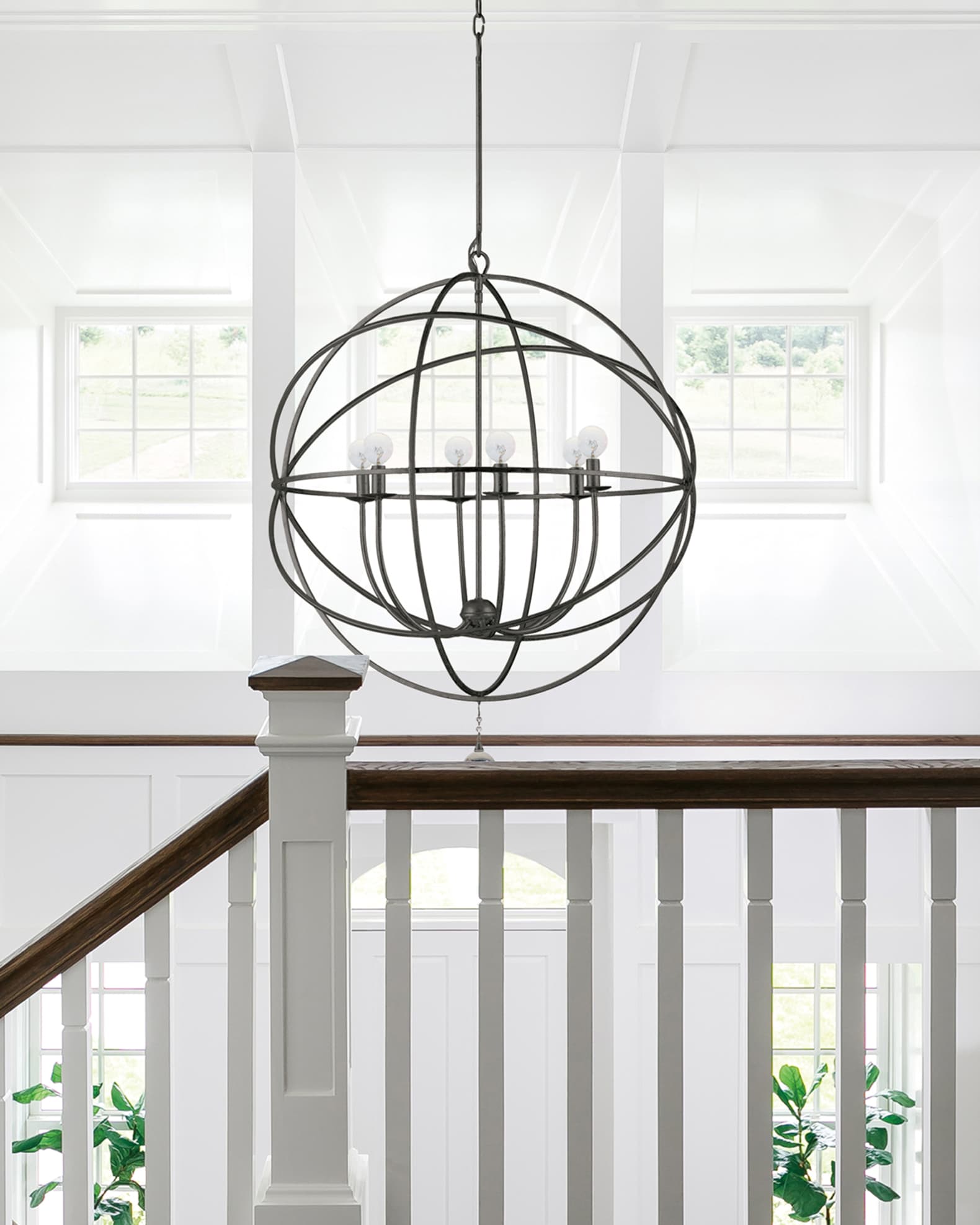 Crystorama Solaris 6-Light Sphere Chandelier | Neiman Marcus