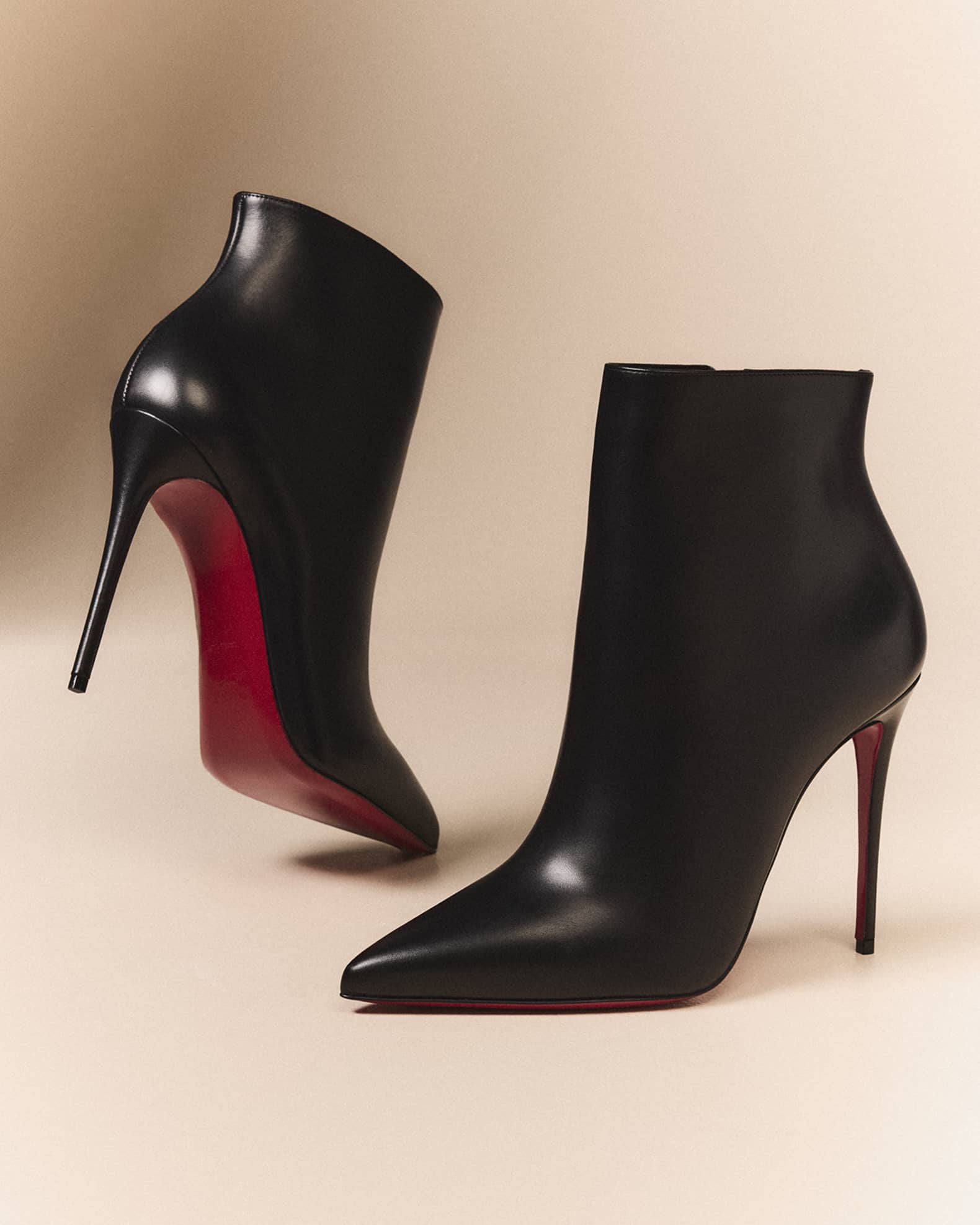 Christian Louboutin 100mm So Kate Calfskin Booties | Neiman Marcus