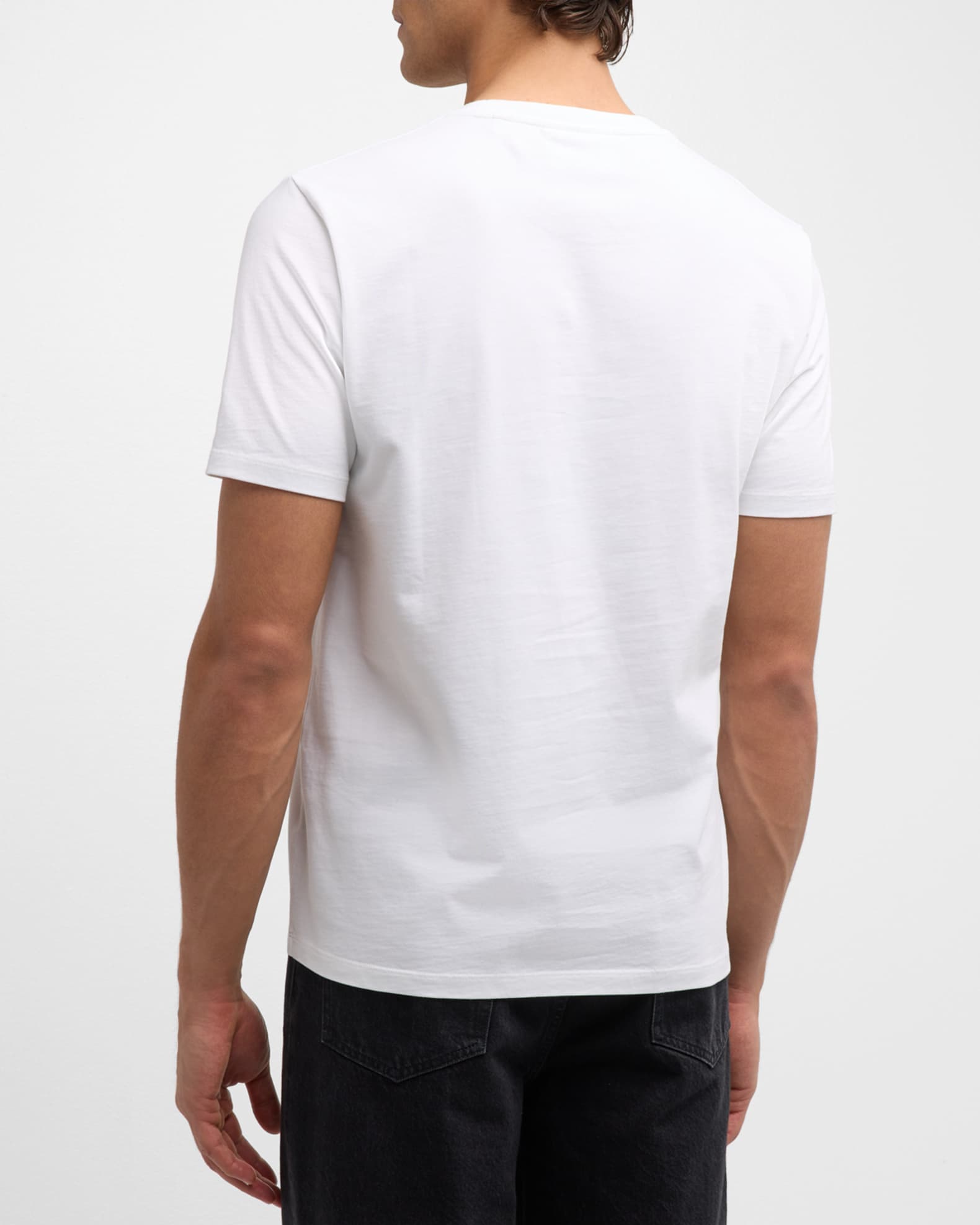 FRAME Men's Heavyweight Cotton Crewneck Classic Fit T-Shirt | Neiman Marcus