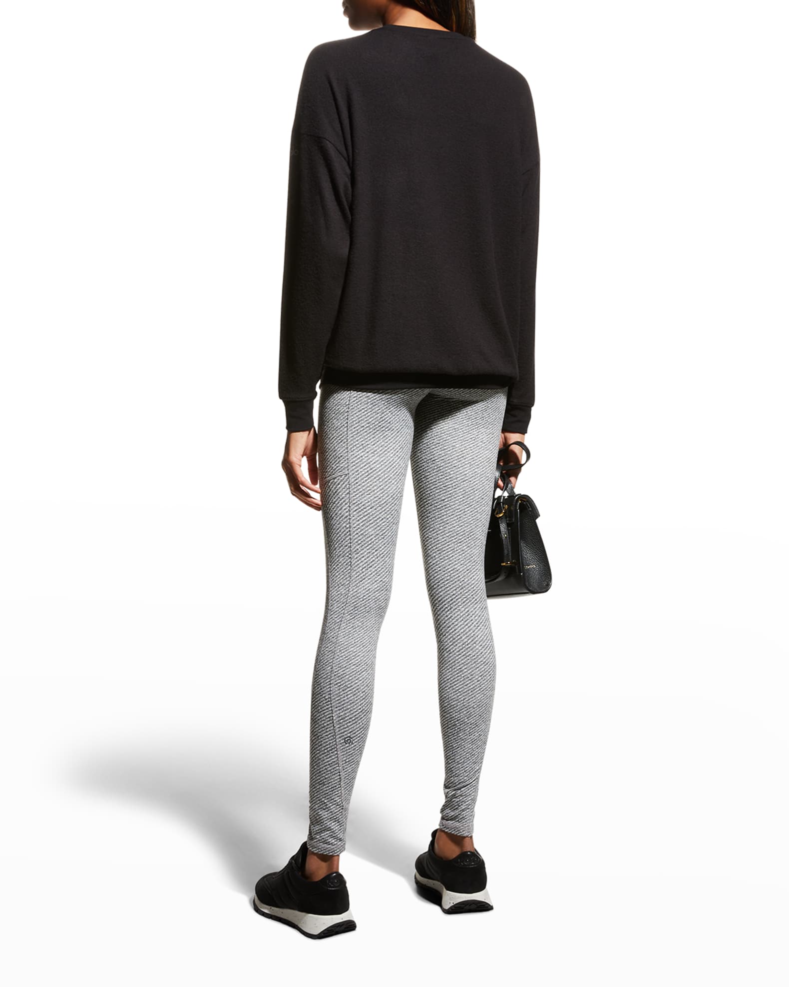 Alo Yoga Soho Crewneck Pullover Sweatshirt | Neiman Marcus