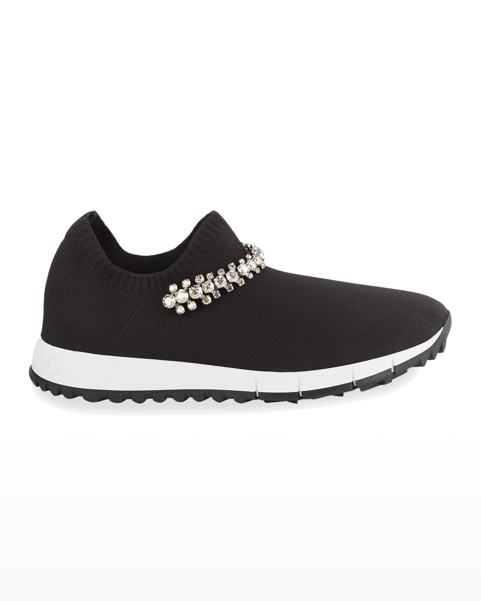 Jimmy Choo Verona Sneakers with Crystal Strap | Neiman Marcus