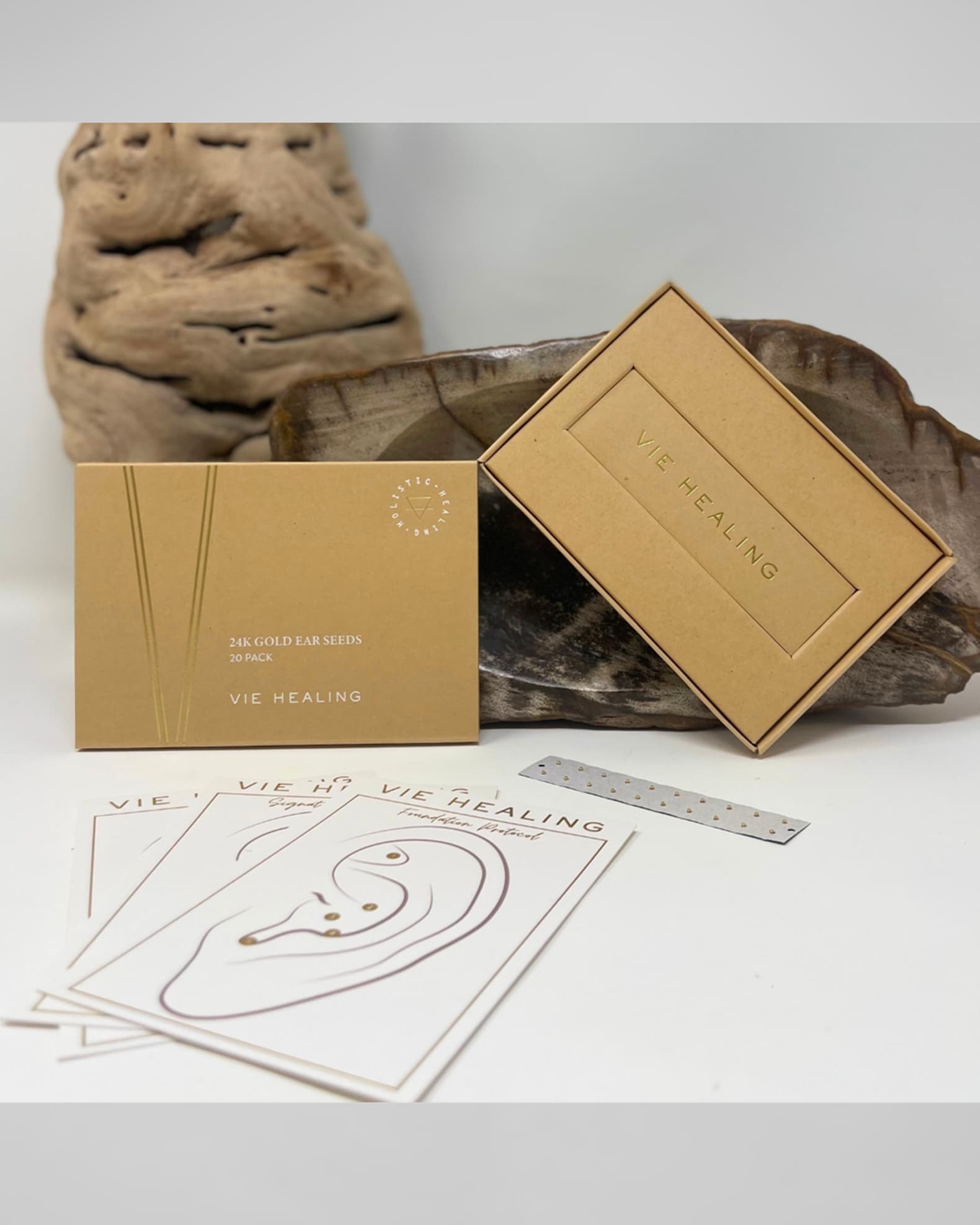 Vie Healing 24K Gold Ear Seeds, 20 pack | Neiman Marcus