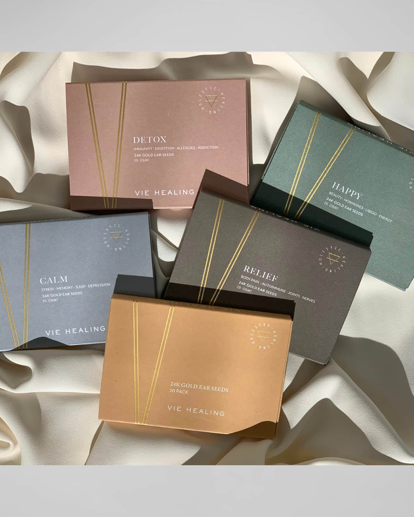 Vie Healing 24K Gold Ear Seeds, 20 pack | Neiman Marcus