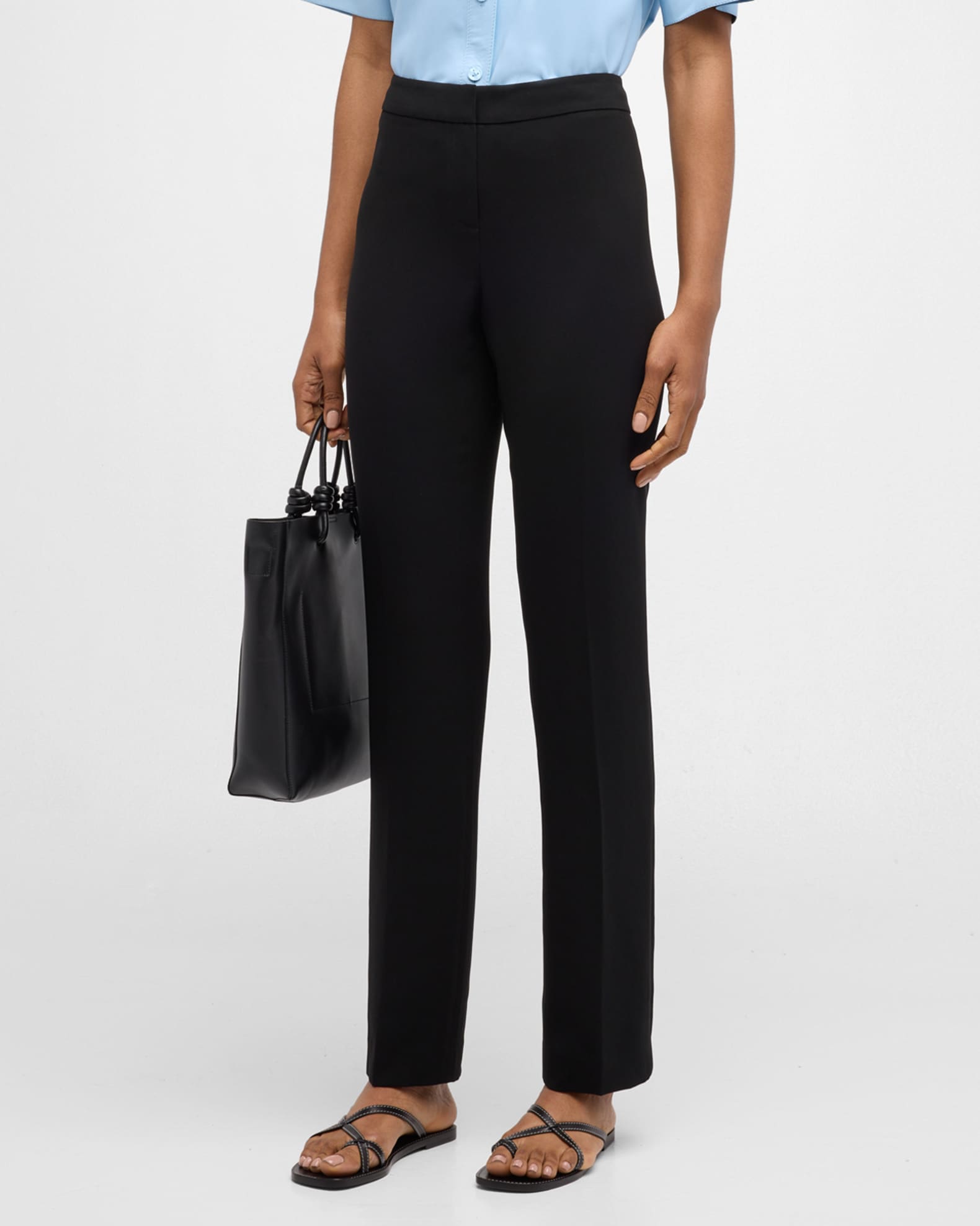 Lafayette 148 New York Barrow FinesseCrepe Pants | Neiman Marcus