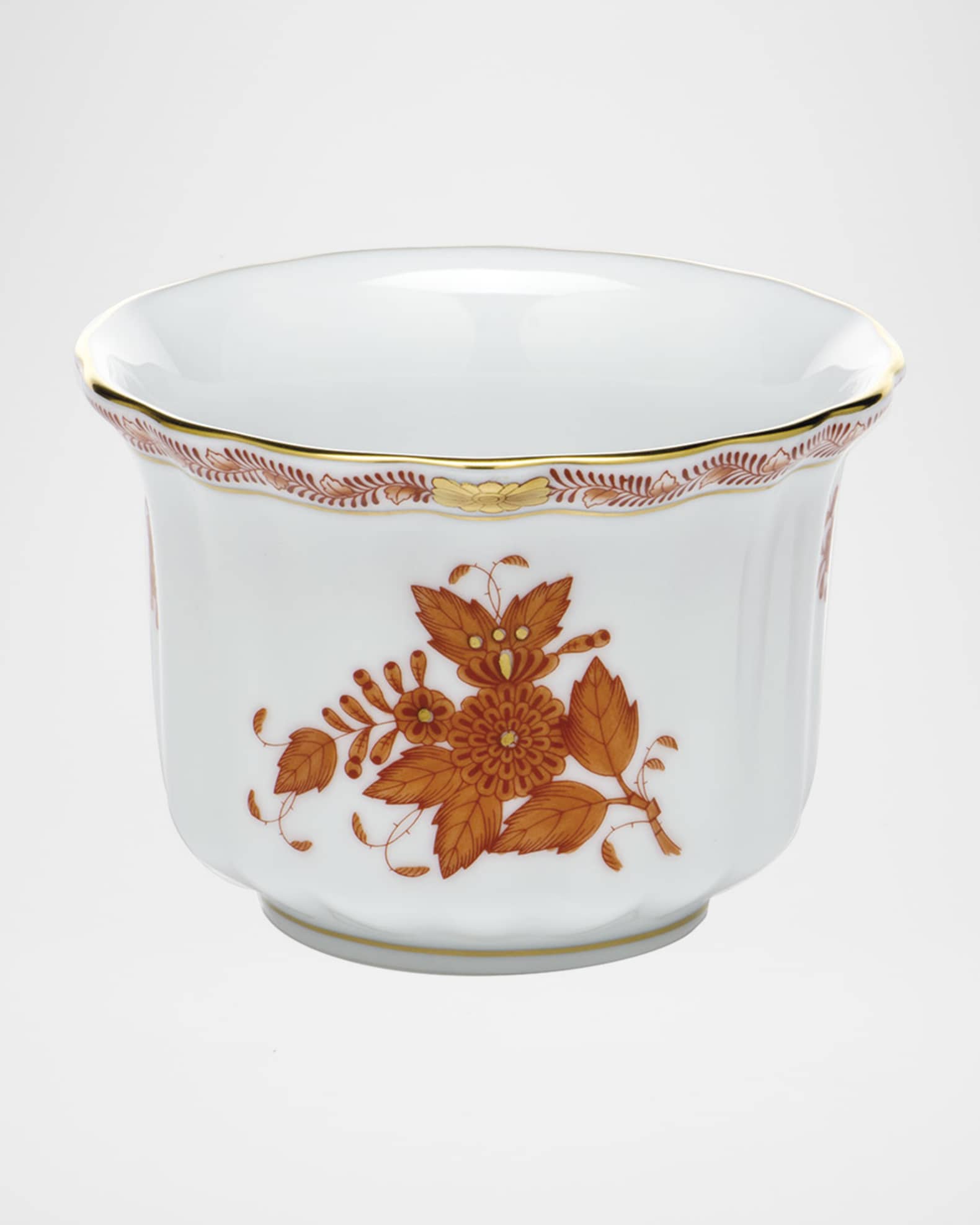 Herend Chinese Bouquet Rust Mini Cache Pot | Neiman Marcus