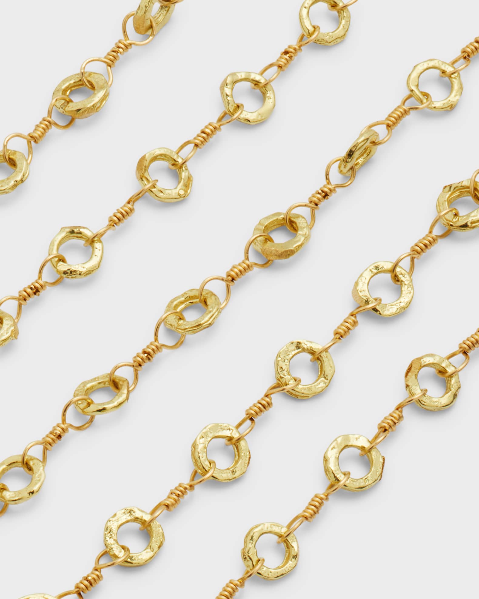 Dominique Cohen Small Carved Opera Chain Necklace, 42" | Neiman Marcus