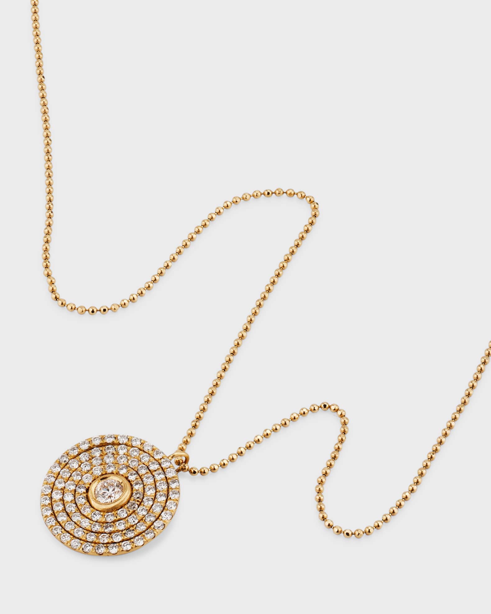 Dominique Cohen 18k Gold Mosaic Diamond Pendant Necklace (Large ...