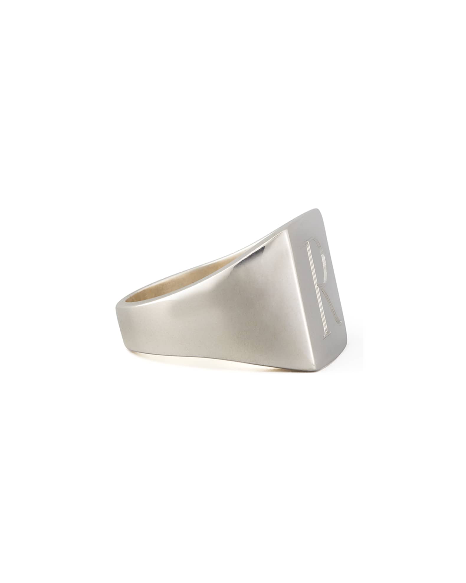 Letter-Engraved Square Signet Ring | Neiman Marcus