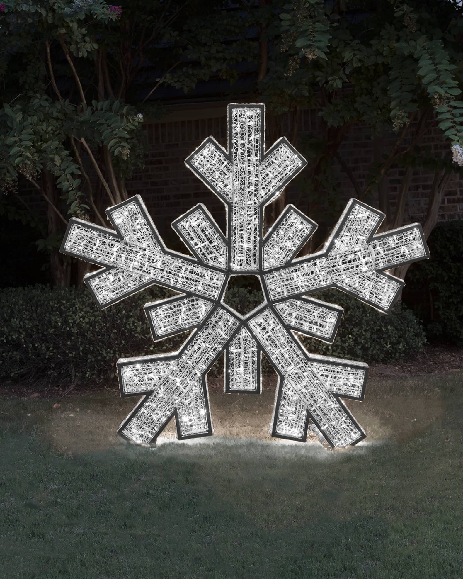 Barcana 3D Snowflake with Lights Indoor/Outdoor Christmas Decoration, 6 ...