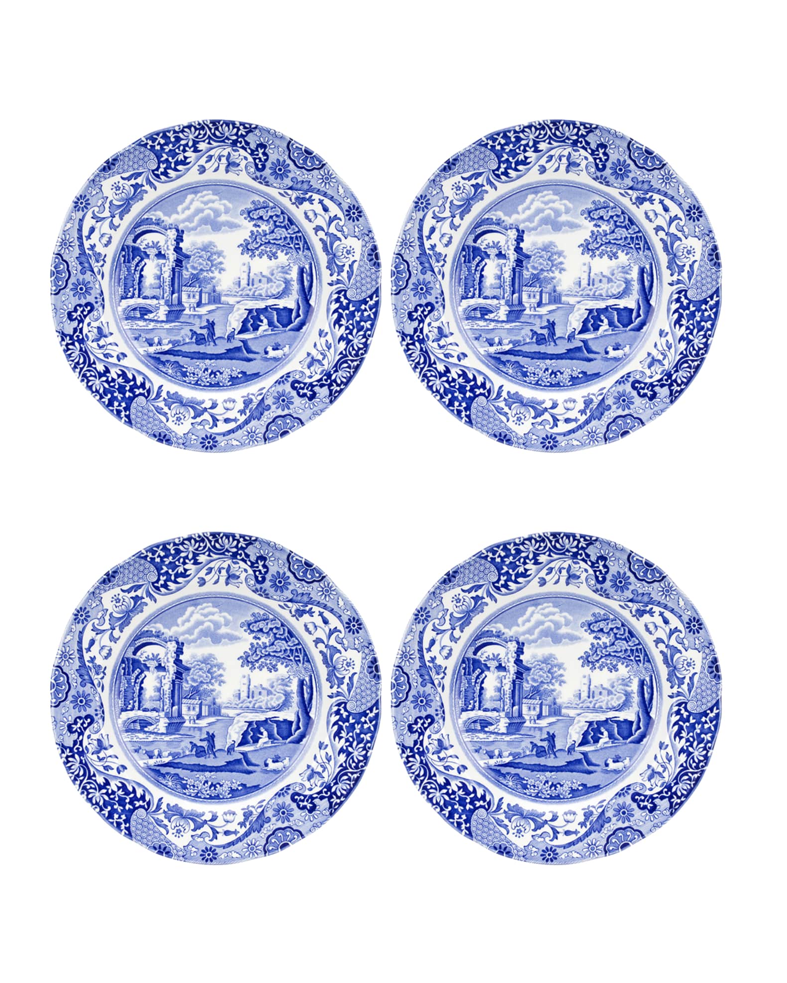 Spode Blue Italian Dinner Plates, Set of 4 | Neiman Marcus
