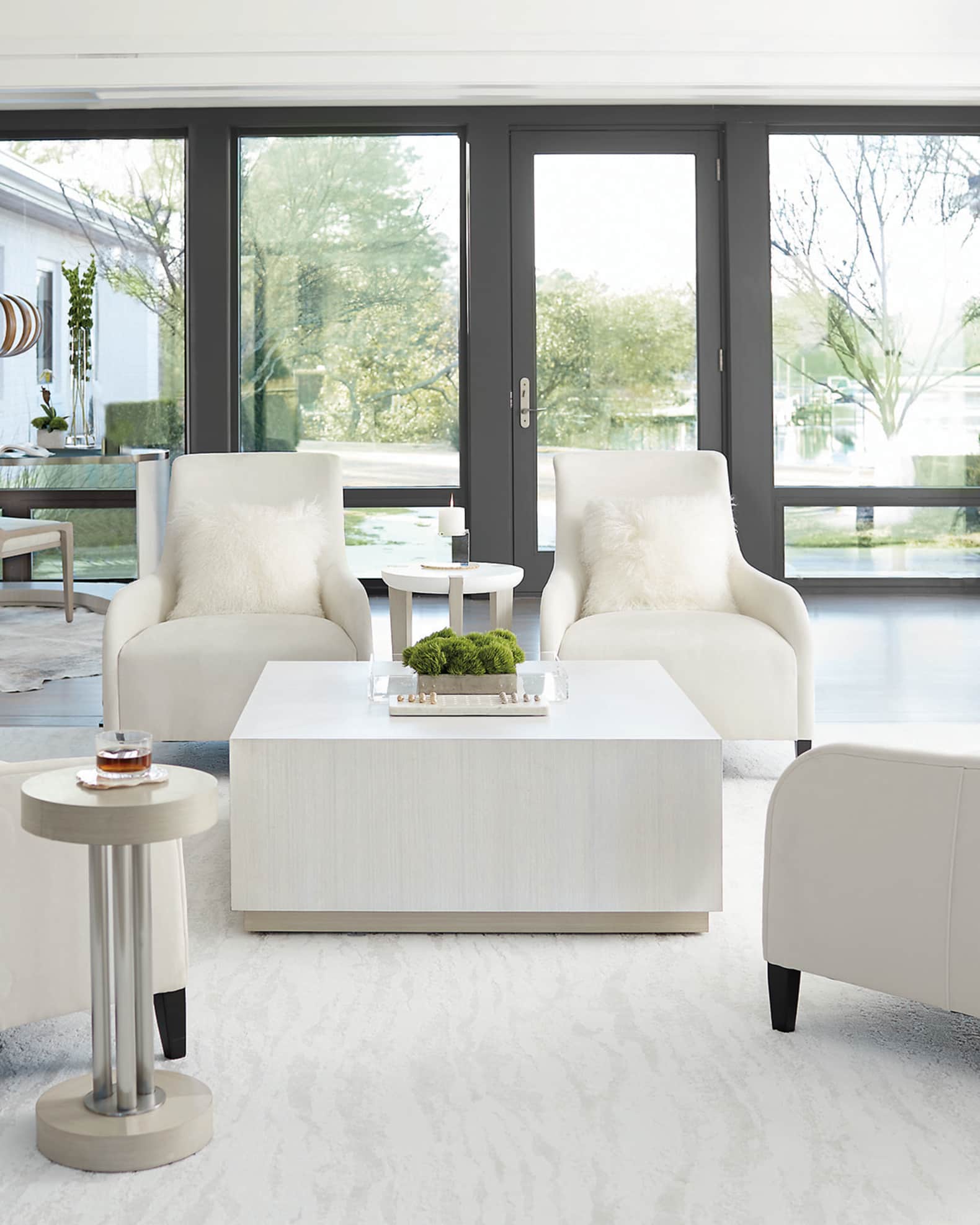 Bernhardt Axiom Square Coffee Table, 40" | Neiman Marcus