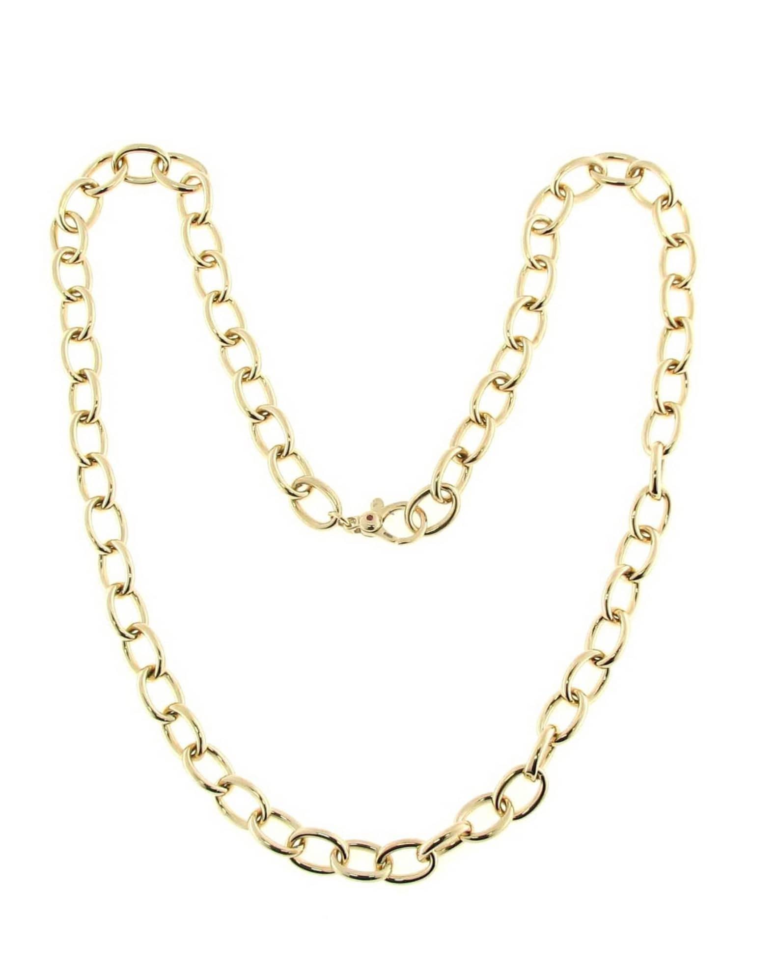 Roberto Coin 18k Gold Round Link Chain Necklace | Neiman Marcus