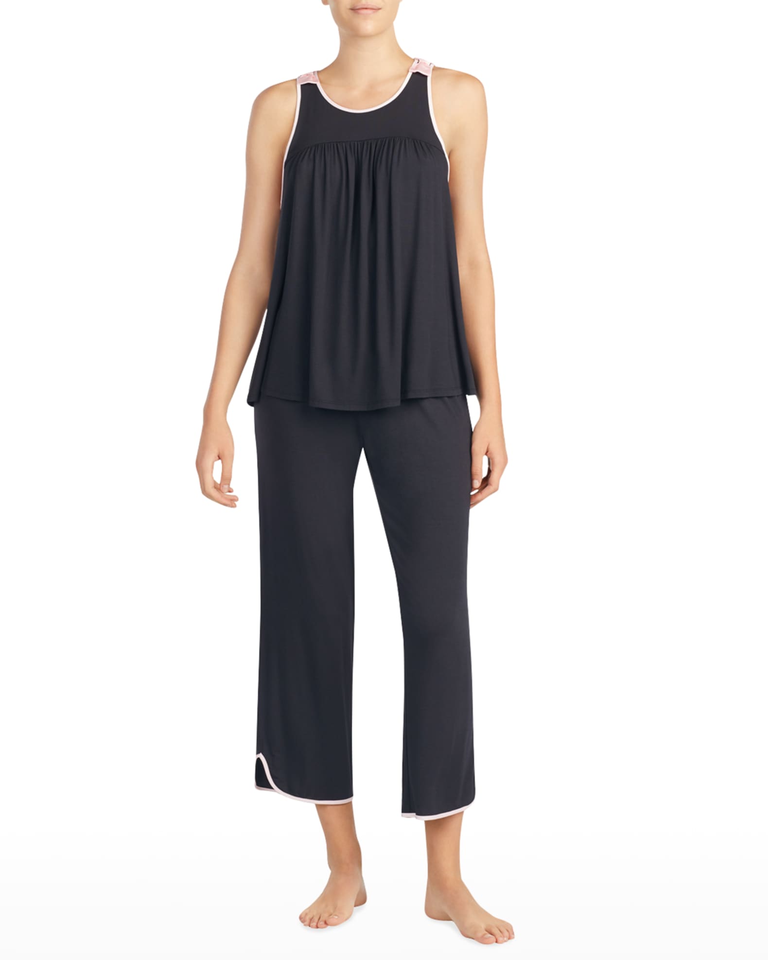 kate spade new york evergreen sleeveless cropped pajama set | Neiman Marcus