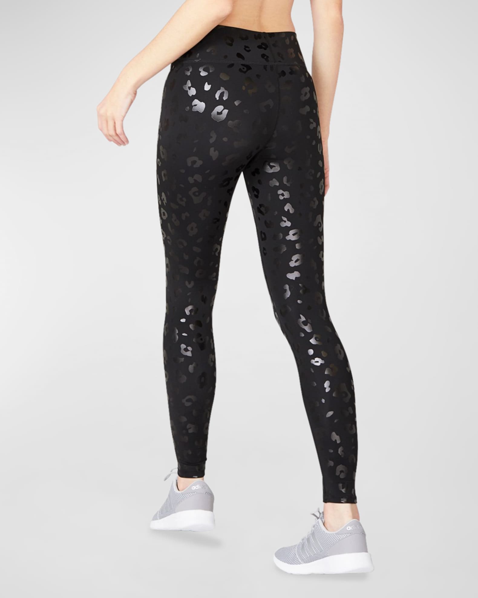 Terez Black Cheetah Foil UpLift Leggings | Neiman Marcus