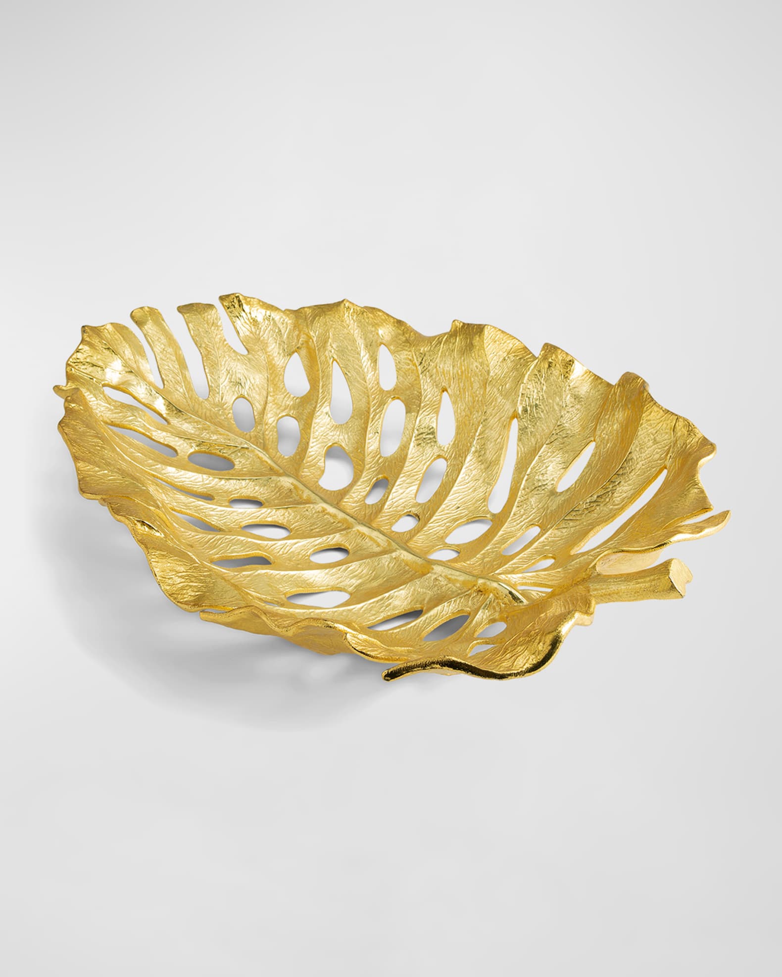 Michael Aram Golden Monstera Centerpiece | Neiman Marcus