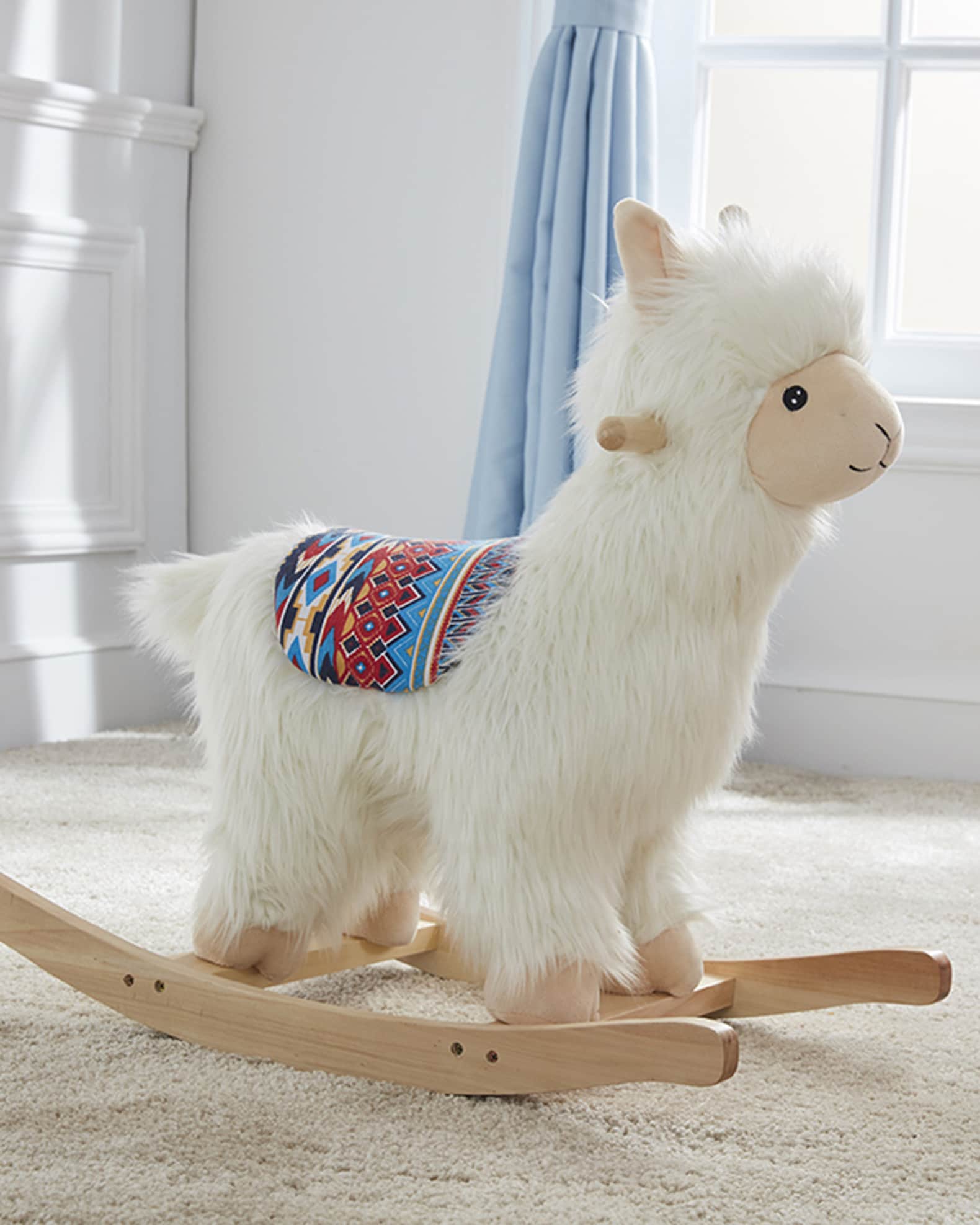 Wonder & Wise Kids' Alpaca Rocker | Neiman Marcus
