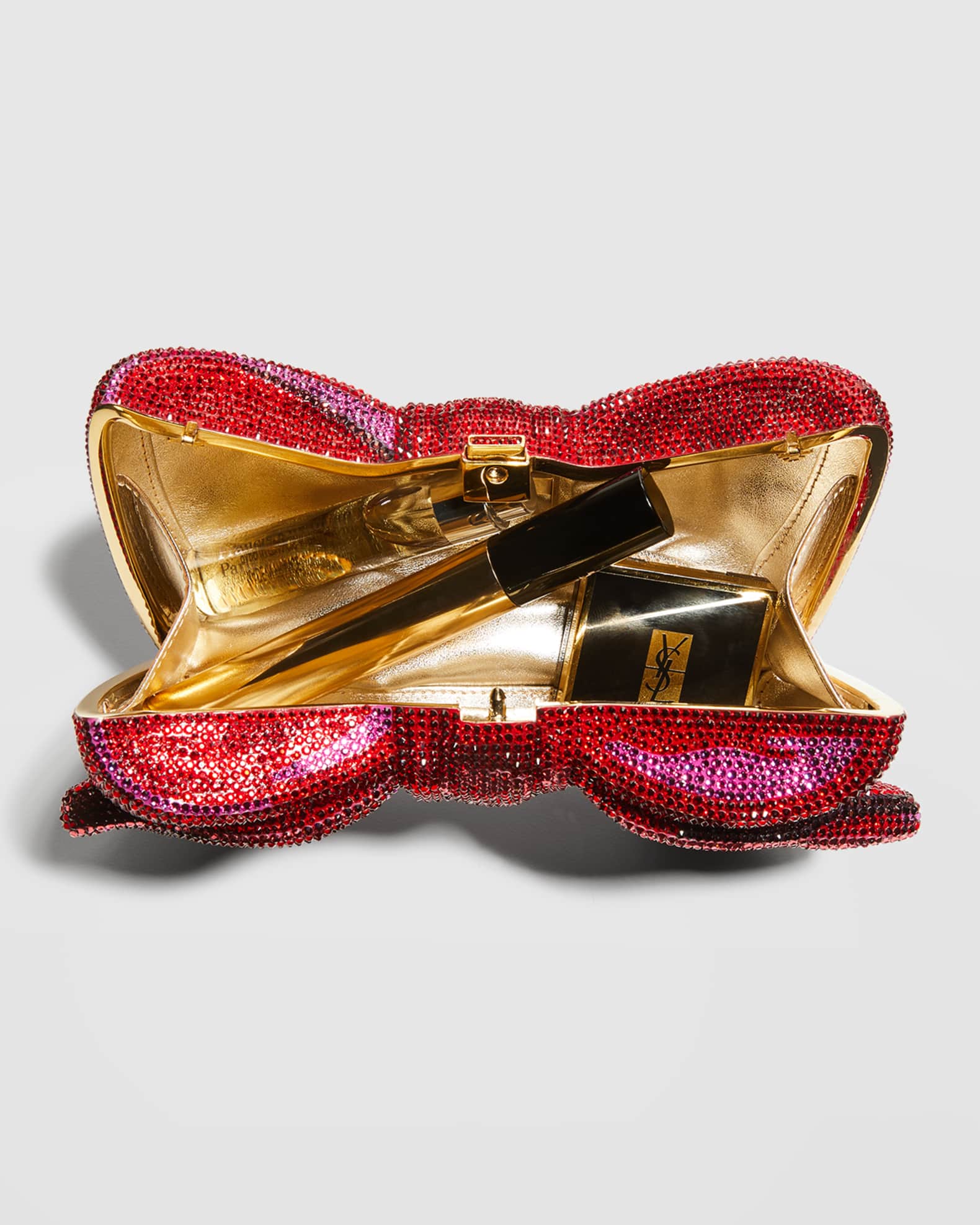 Judith Leiber Couture Crystal Bow Clutch Bag | Neiman Marcus