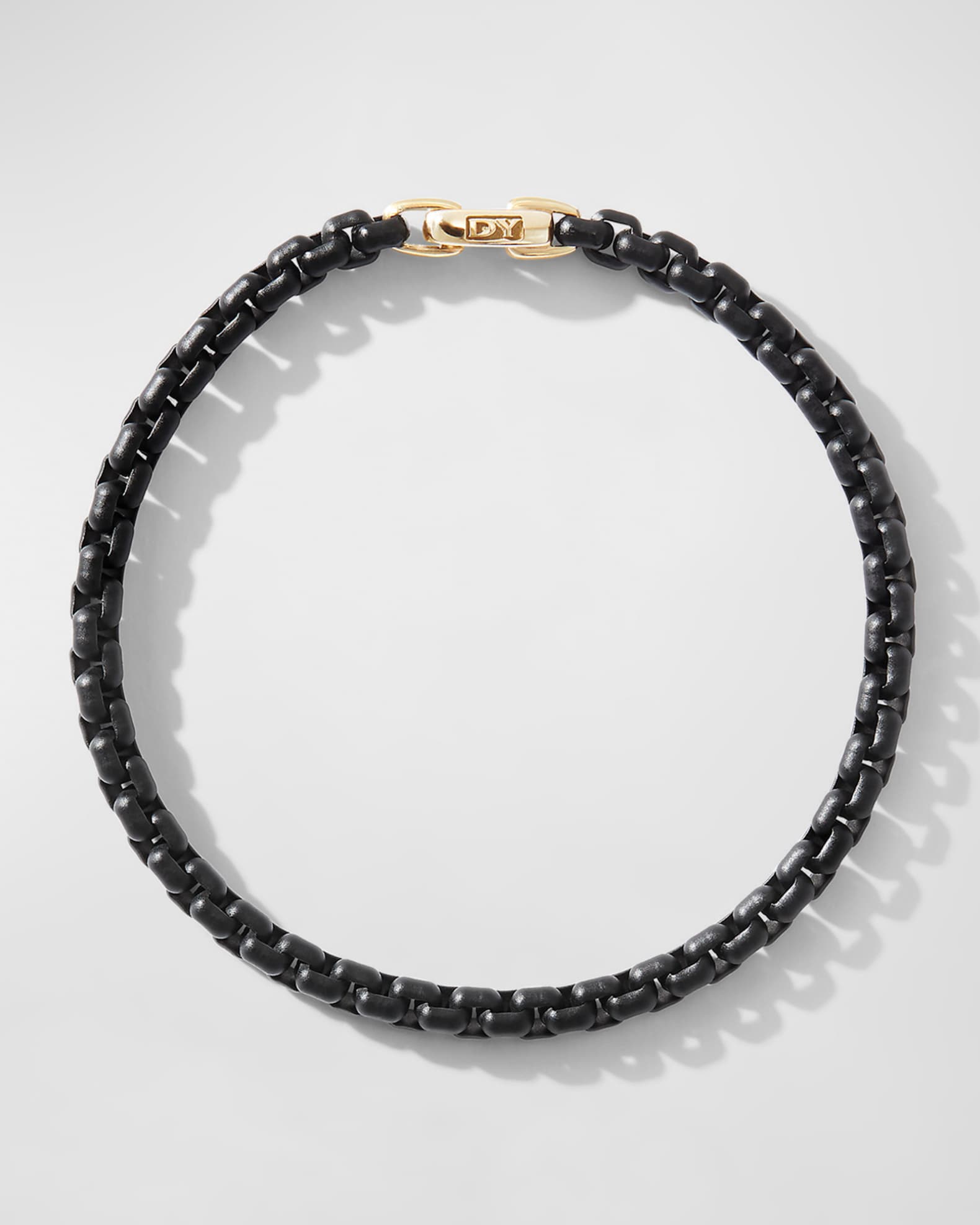 David Yurman DY Bel Aire Chain Bracelet with 14K Gold, 4mm | Neiman Marcus