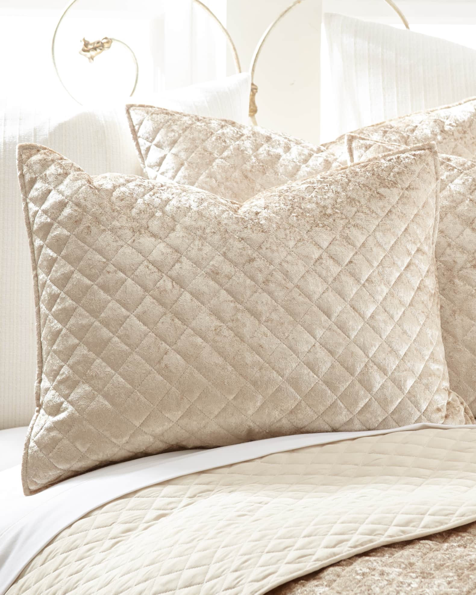 Champagne Velvet Bedding Collection | Neiman Marcus