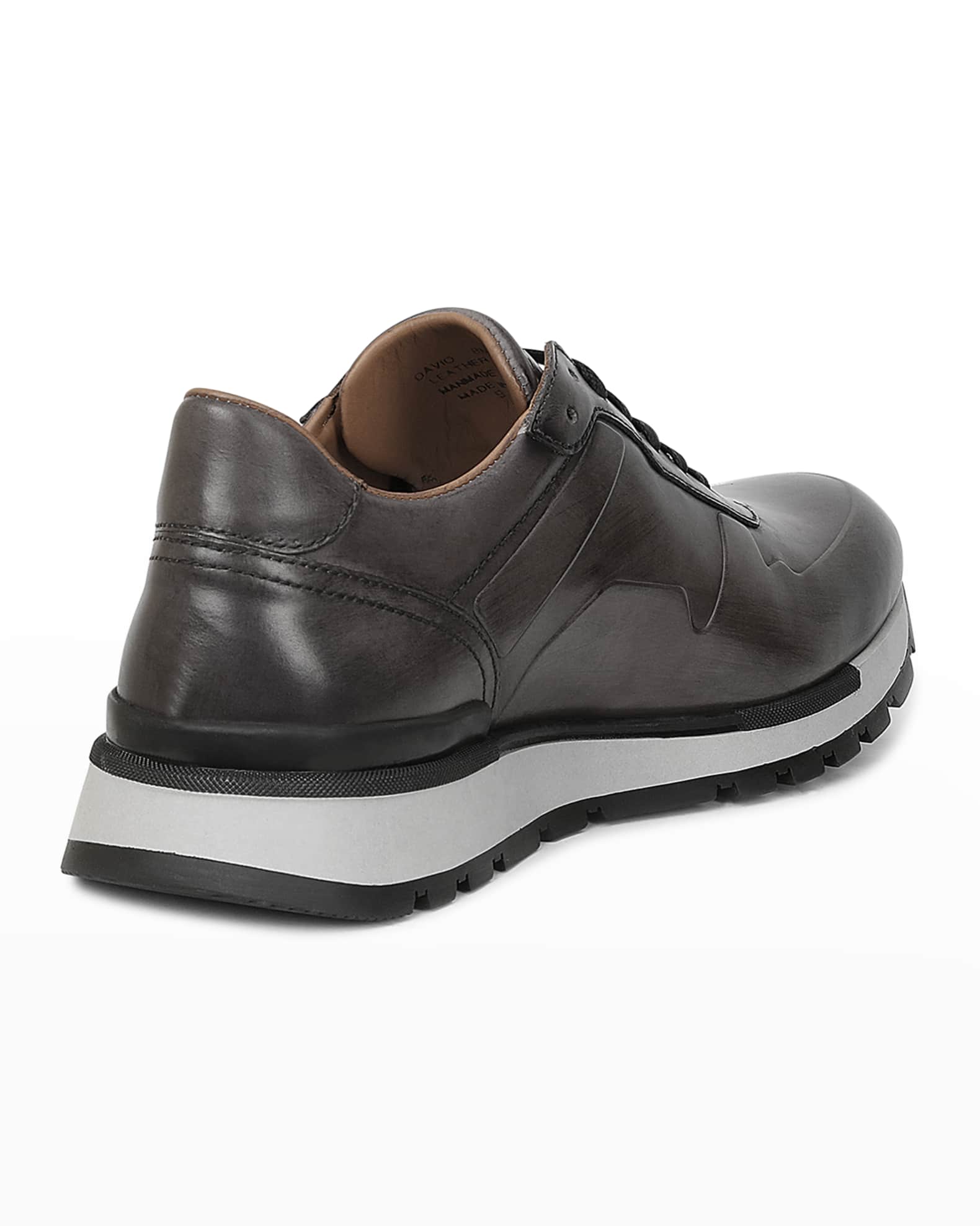 Bruno Magli Men's Davio Leather Sneakers | Neiman Marcus