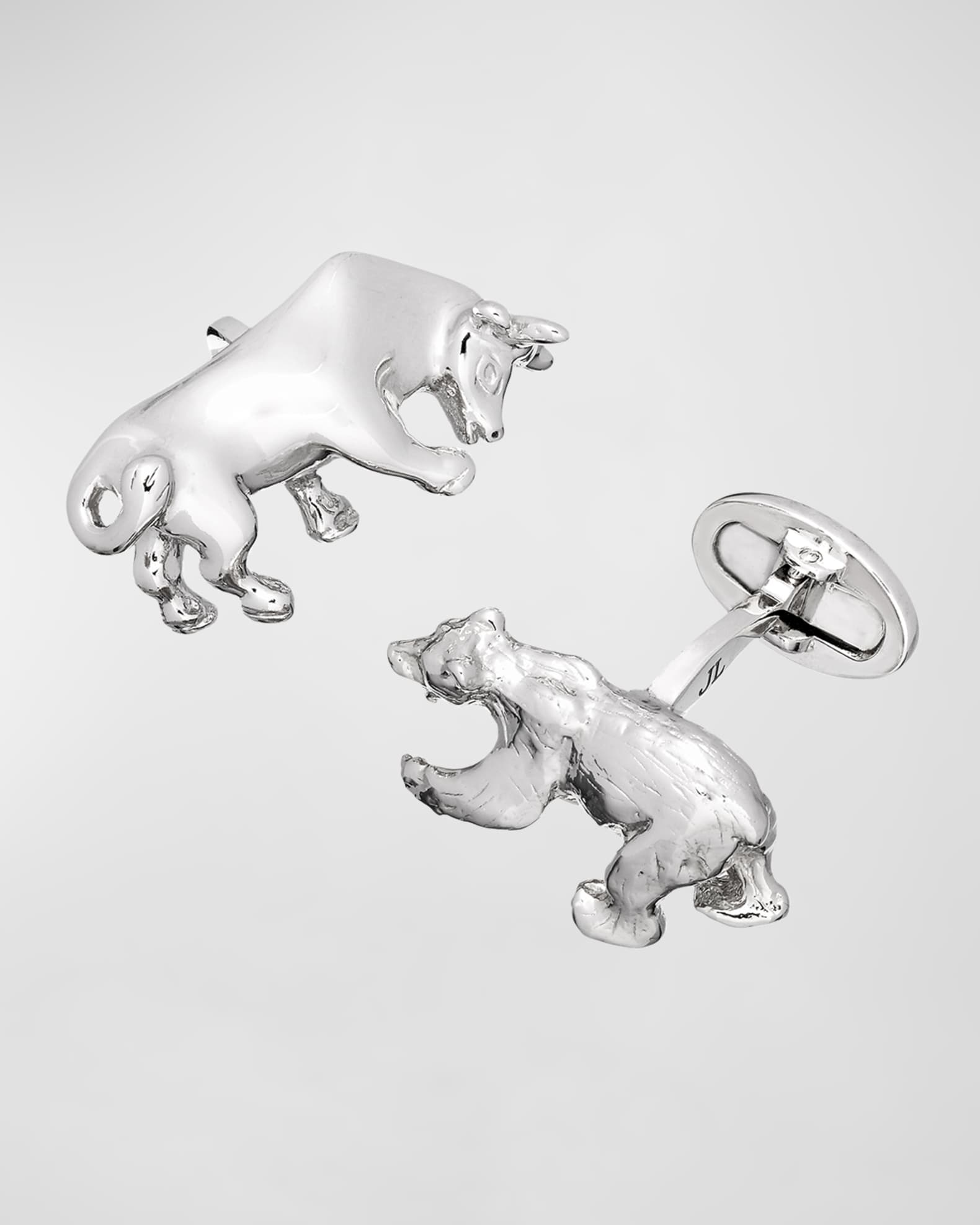 Jan Leslie Bull and Bear Cuff Links | Neiman Marcus