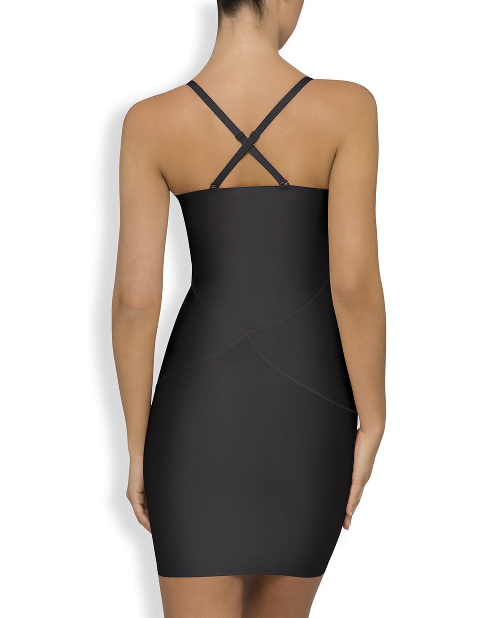 Nancy Ganz Body Architect Slip Dress Shapewear with Built-In Bra ...