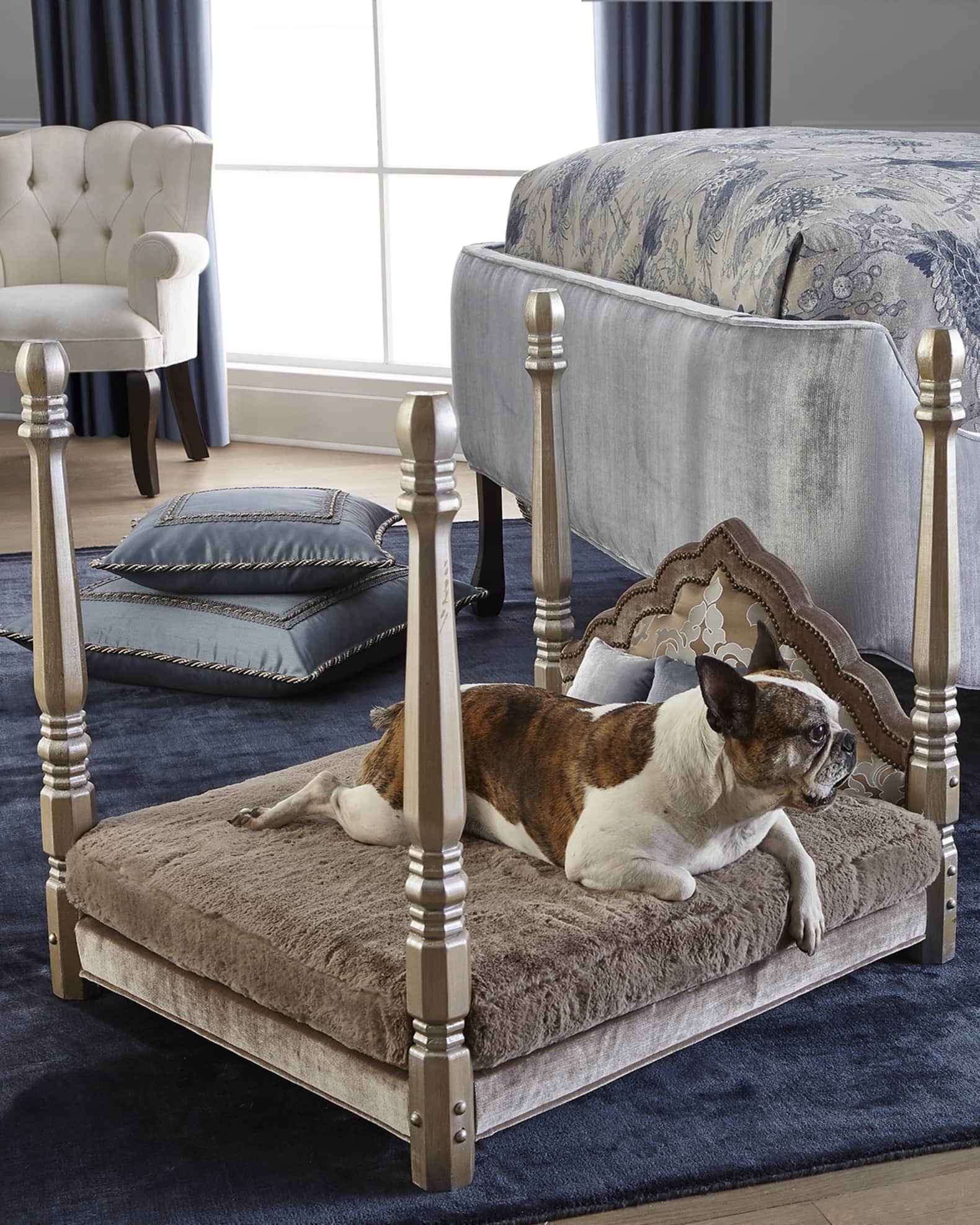 Haute House Jaiga Poster Pet Bed | Neiman Marcus