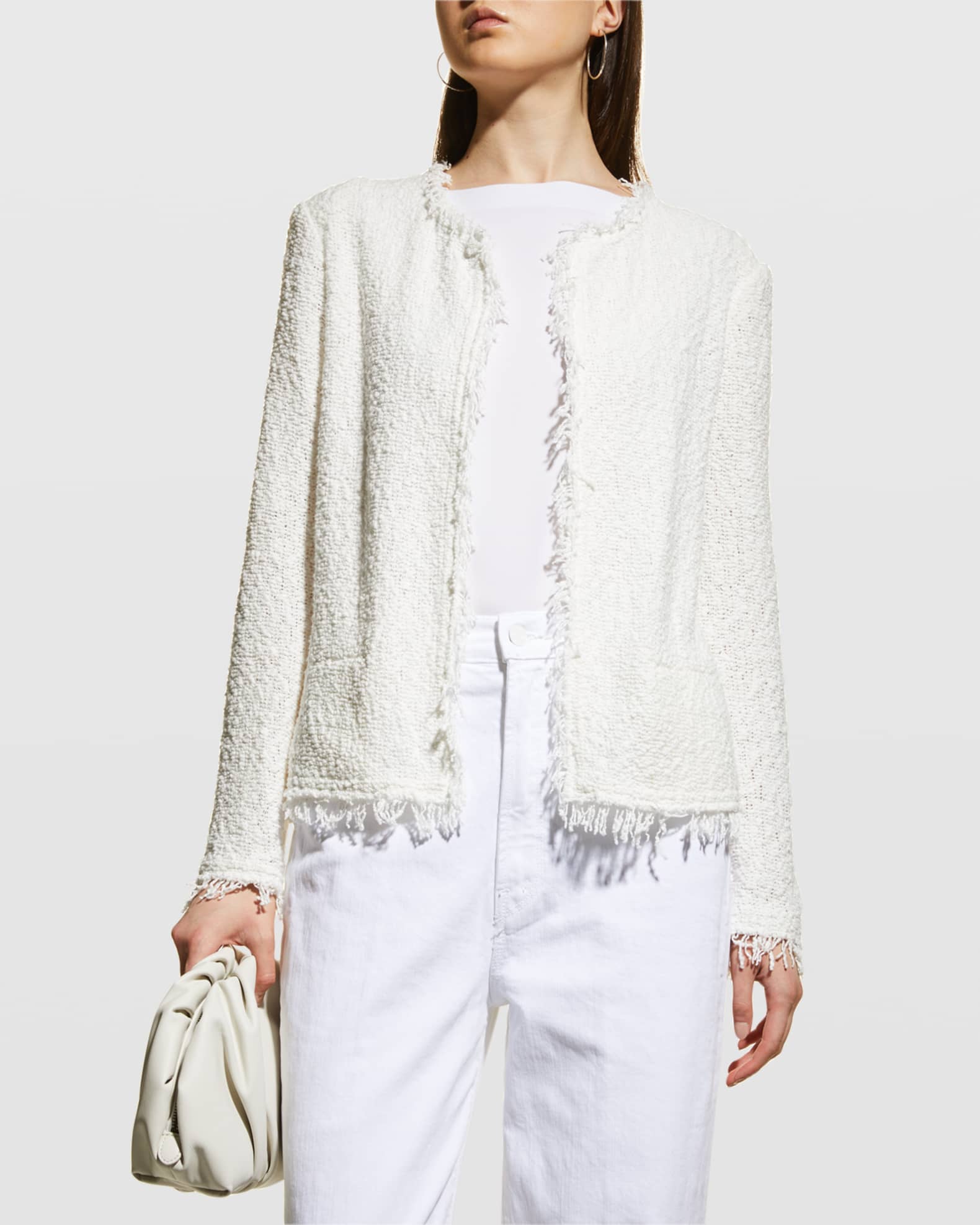 Iro Shavani Open-Front Boucle Jacket | Neiman Marcus