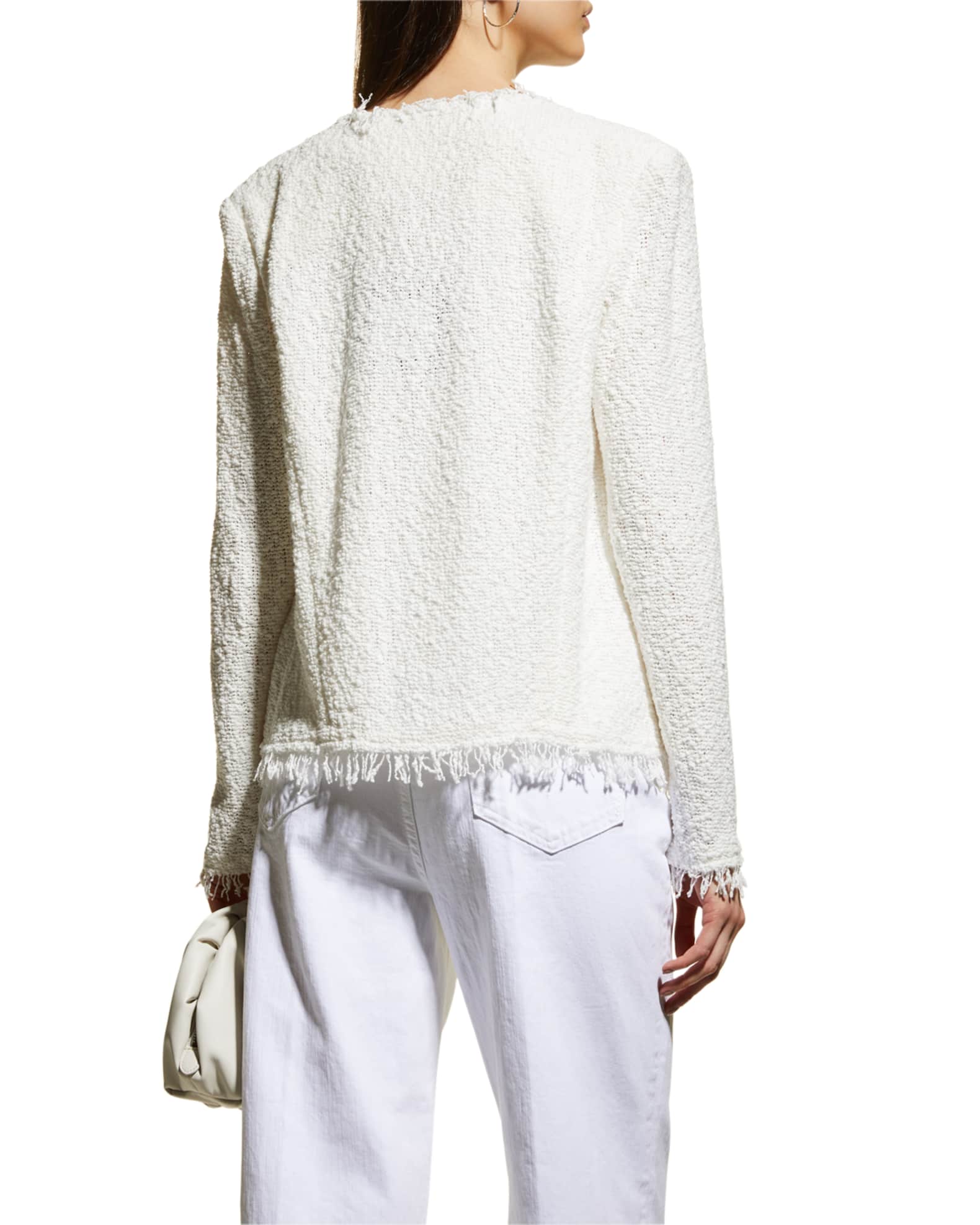 Iro Shavani Open-Front Boucle Jacket | Neiman Marcus
