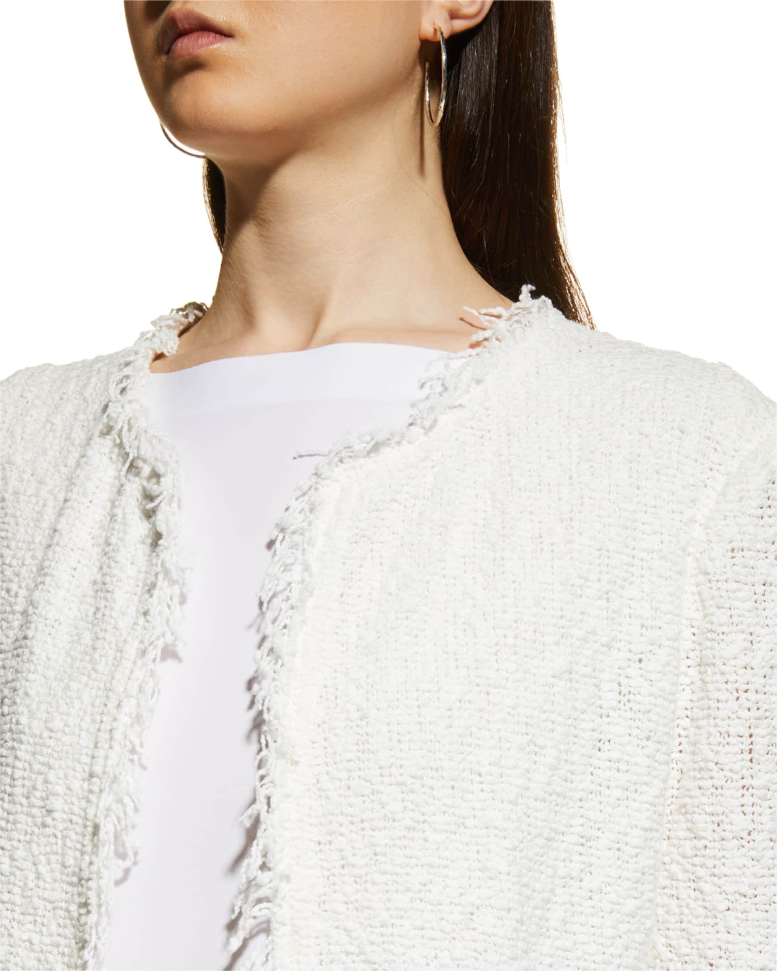 Iro Shavani Open-Front Boucle Jacket | Neiman Marcus