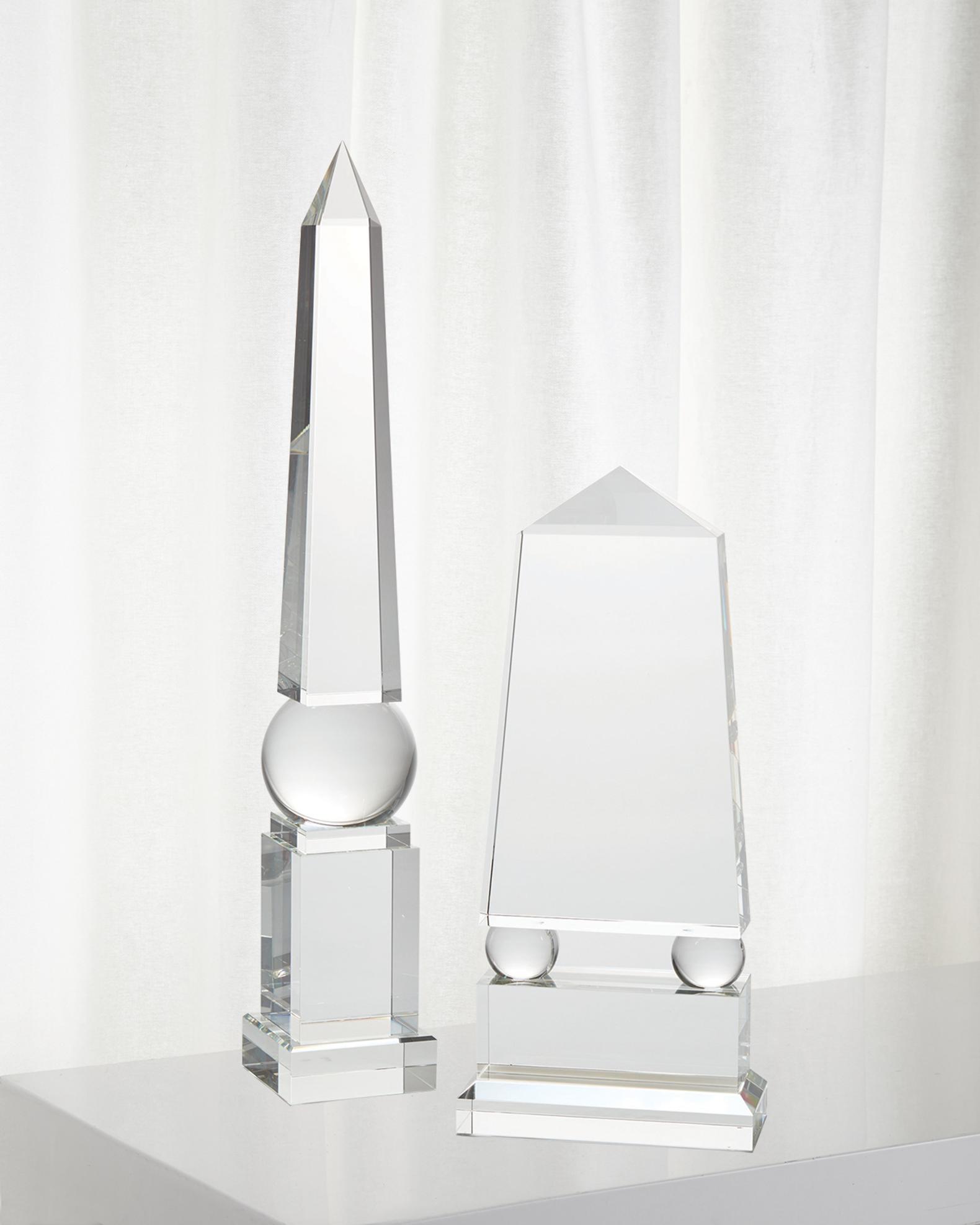 Global Views Tall Crystal Obelisk | Neiman Marcus
