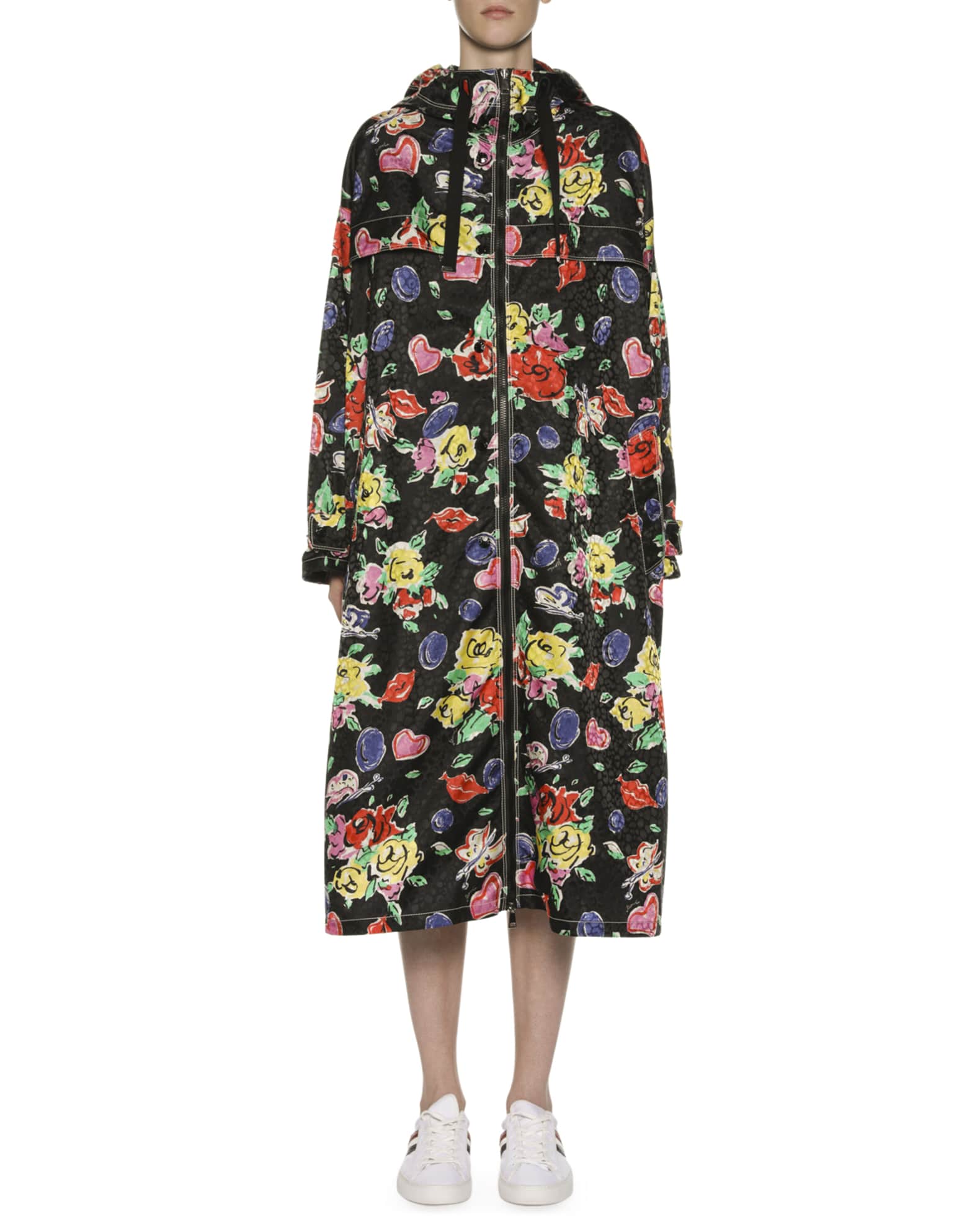 Long Heart & Flower Raincoat and Matching Items | Neiman Marcus