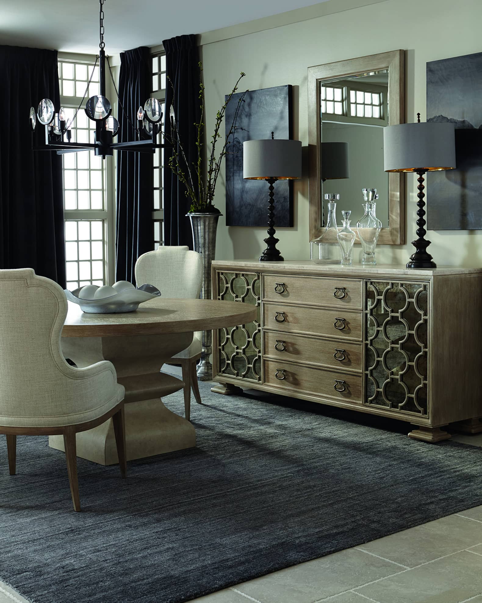 Bernhardt Santa Barbara Notched Arm Chairs, Set of 2 | Neiman Marcus