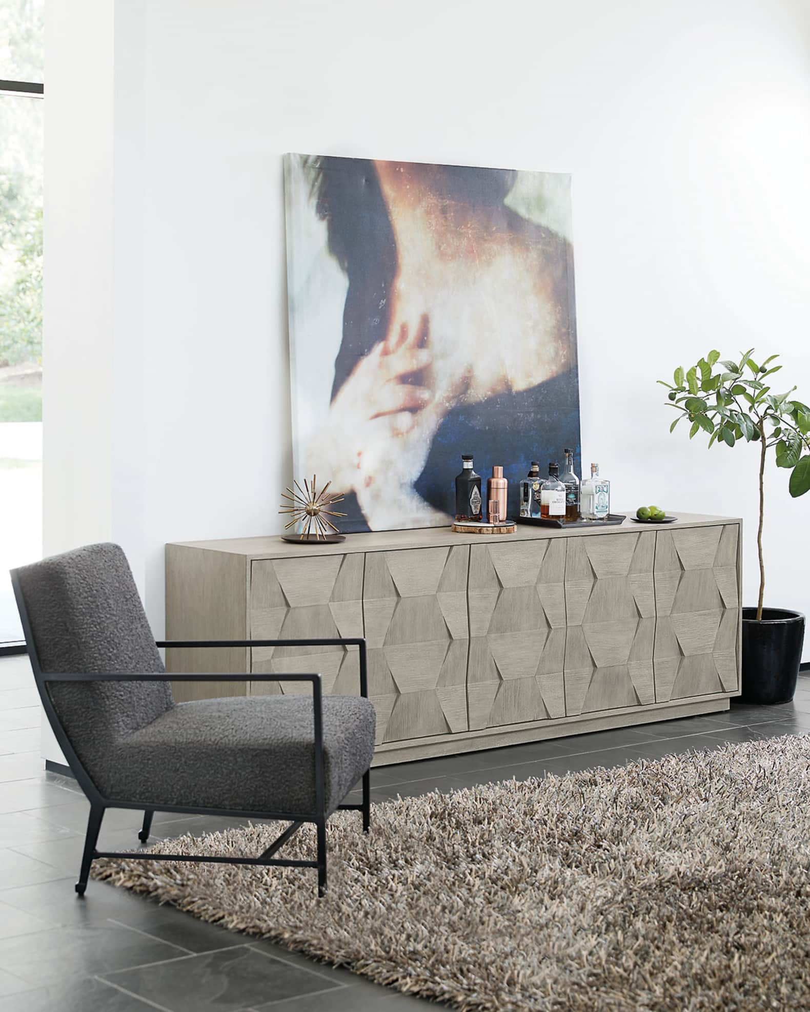 Bernhardt Linea 5-Door Entertainment Console | Neiman Marcus