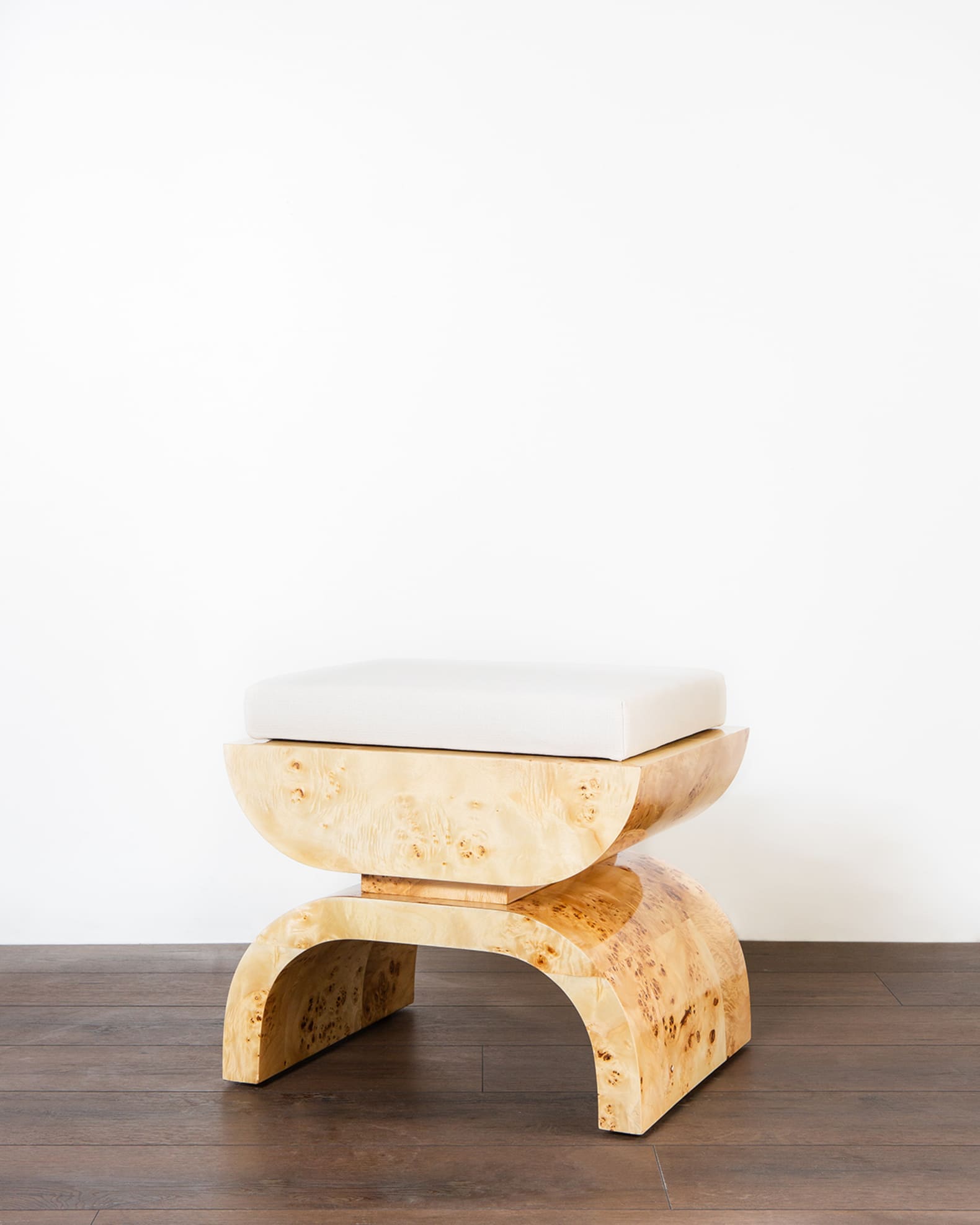 Worlds Away Burl Wood Stool | Neiman Marcus