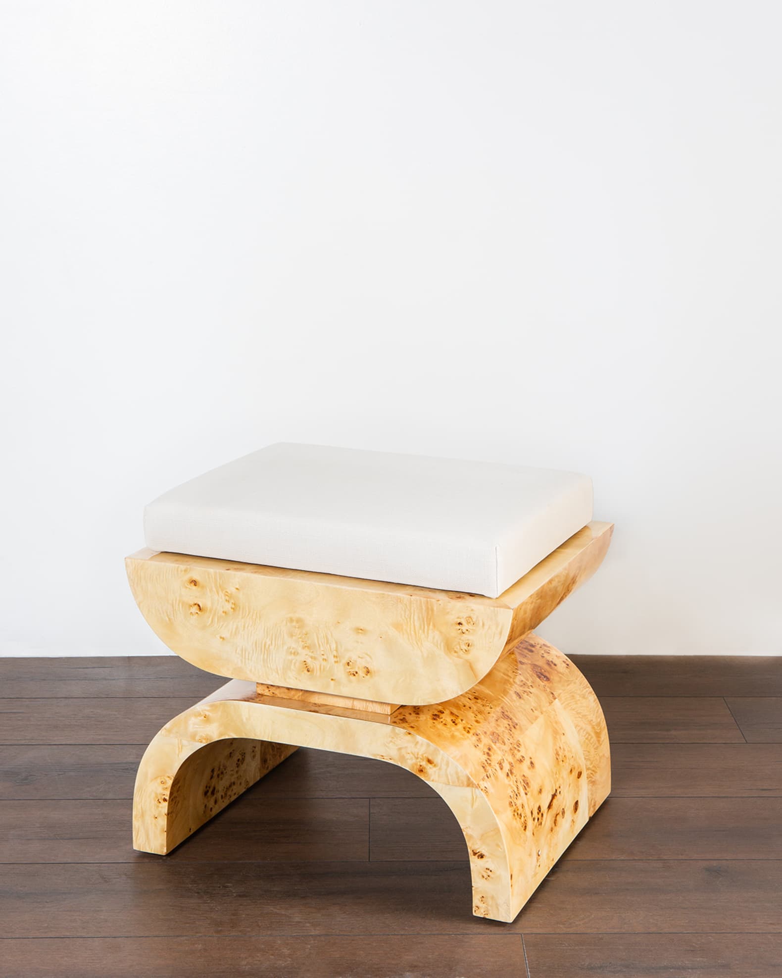 Worlds Away Burl Wood Stool | Neiman Marcus