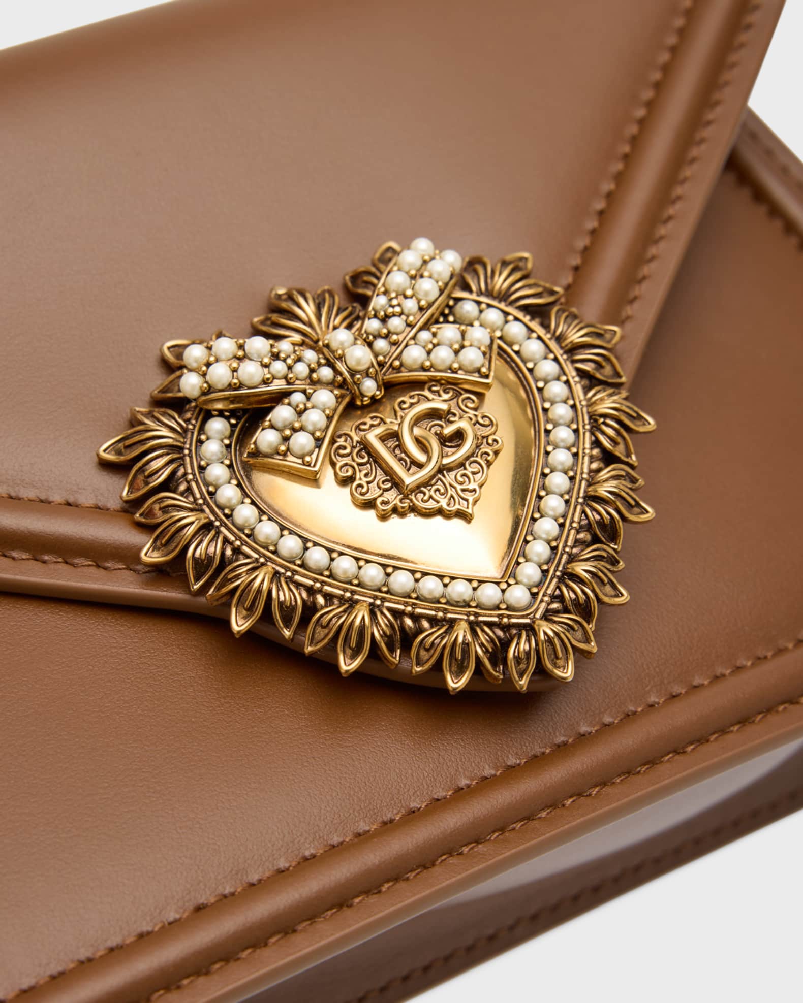 Dolce&Gabbana Devotion Mini Leather Top-Handle Bag | Neiman Marcus