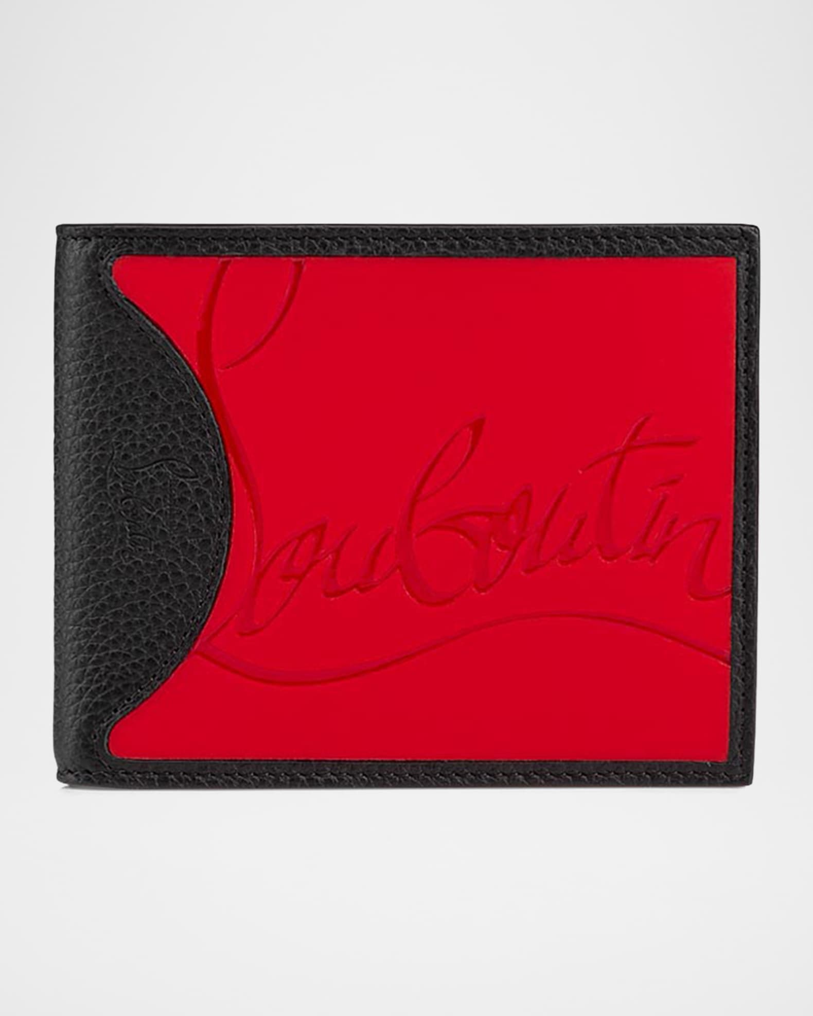 Christian Louboutin Men's Coolcard Two-Tone Leather Wallet | Neiman Marcus