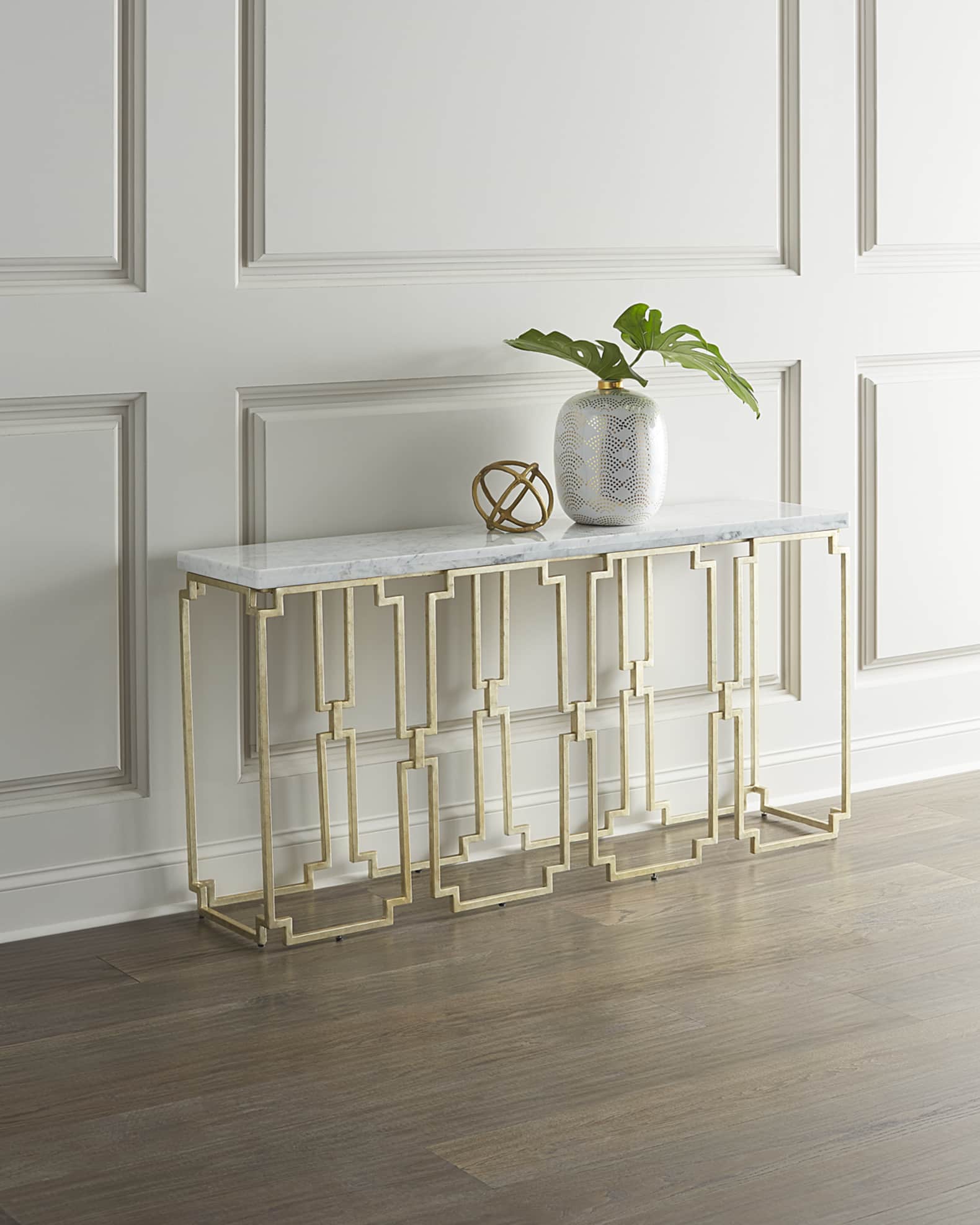 Hooker Furniture Watkins Marble Top Console Table | Neiman Marcus