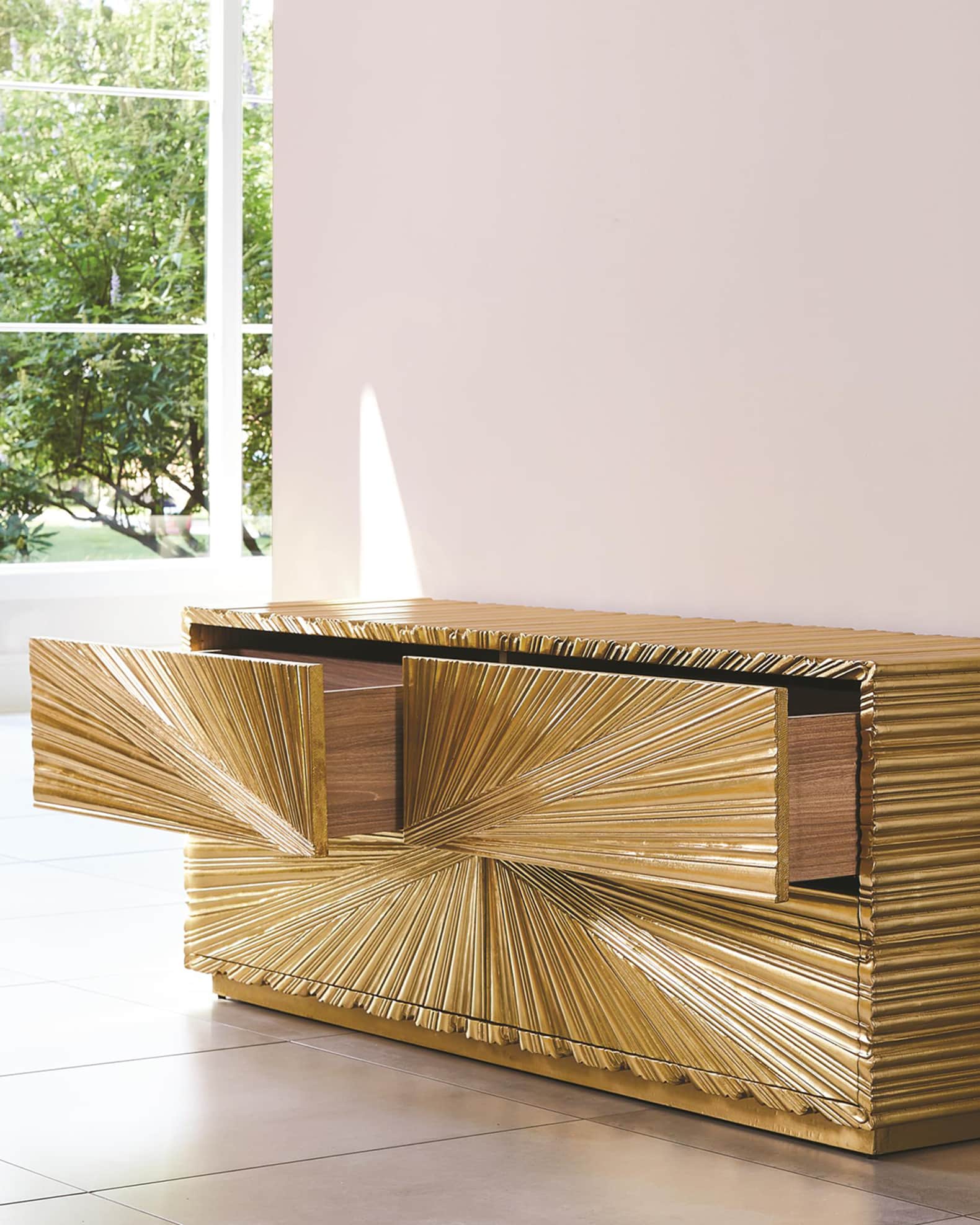 Global Views Ming Starburst Pattern Console | Neiman Marcus