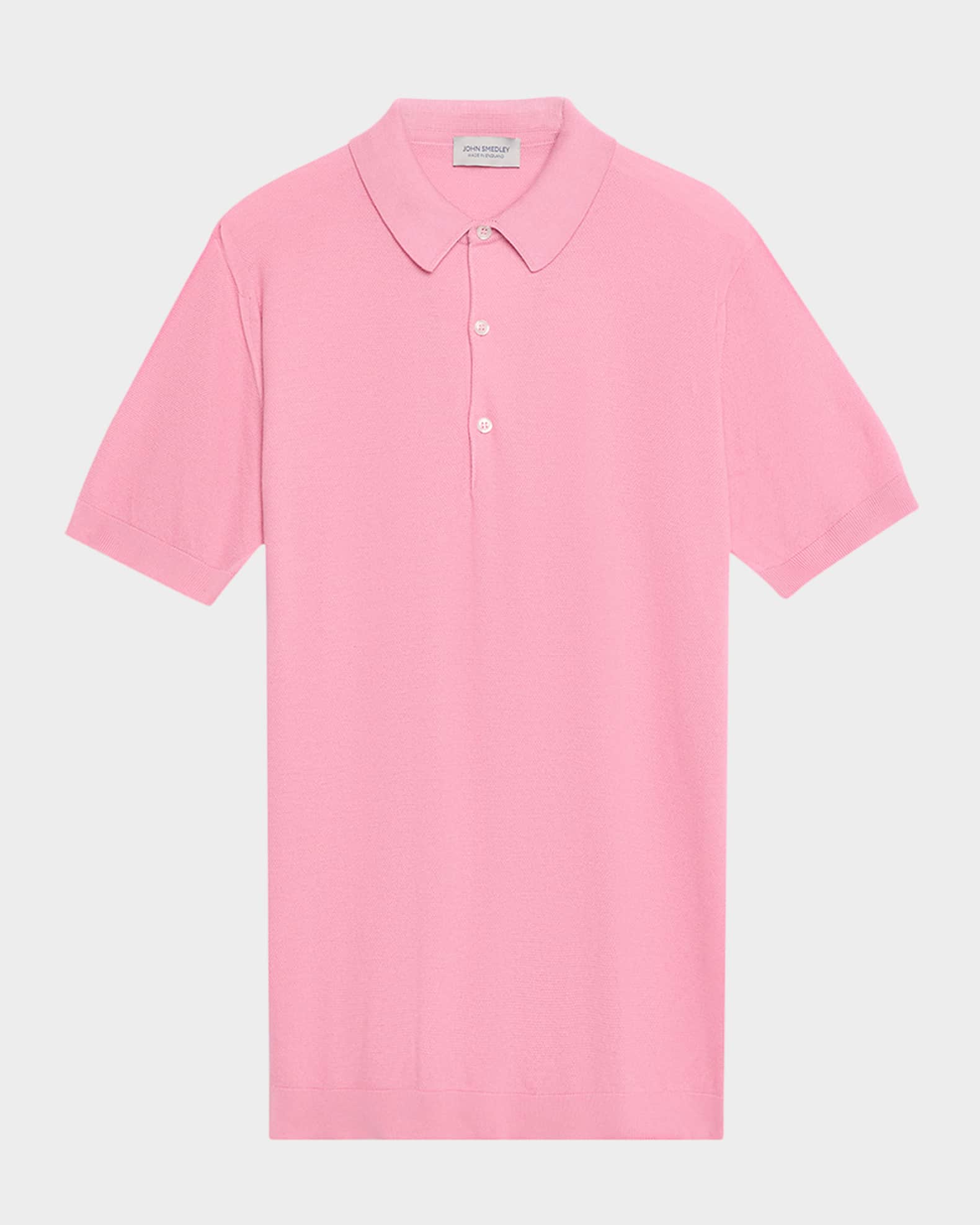 John Smedley Men's Roth Cotton Polo Shirt | Neiman Marcus