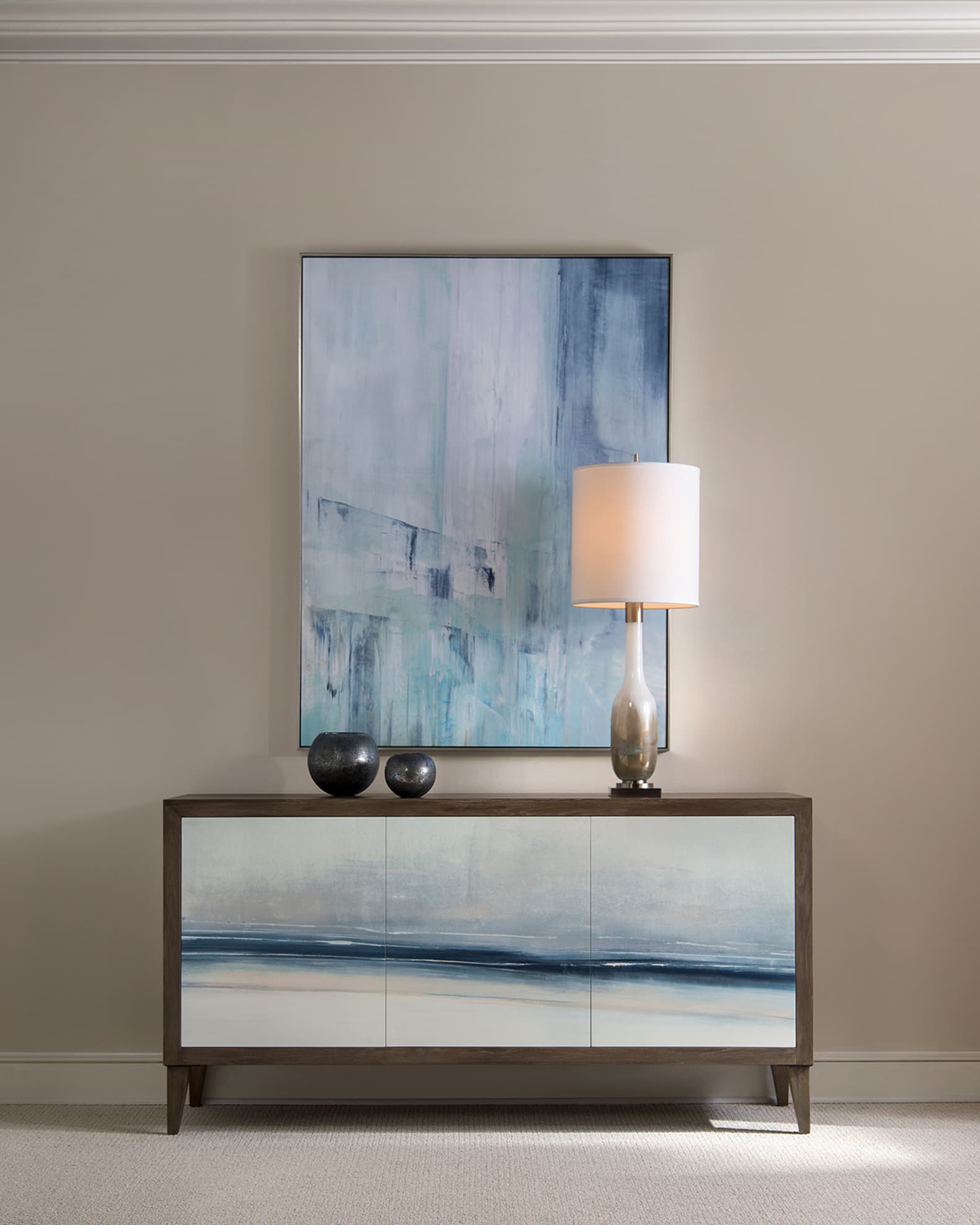 John-Richard Collection Enigma Giclee Front Console | Neiman Marcus