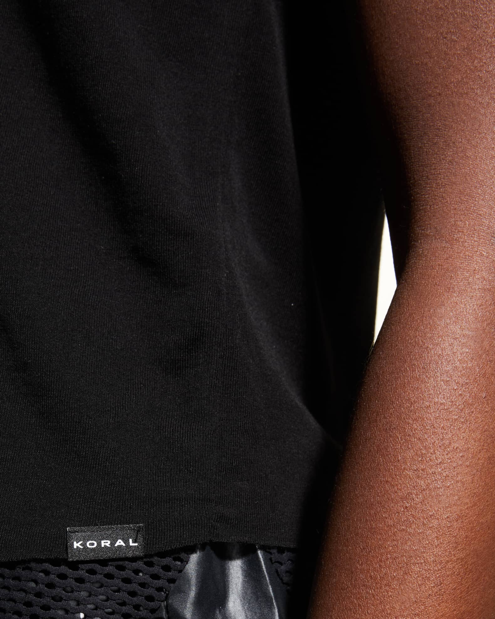 Koral Double Layer Tee with Mesh | Neiman Marcus