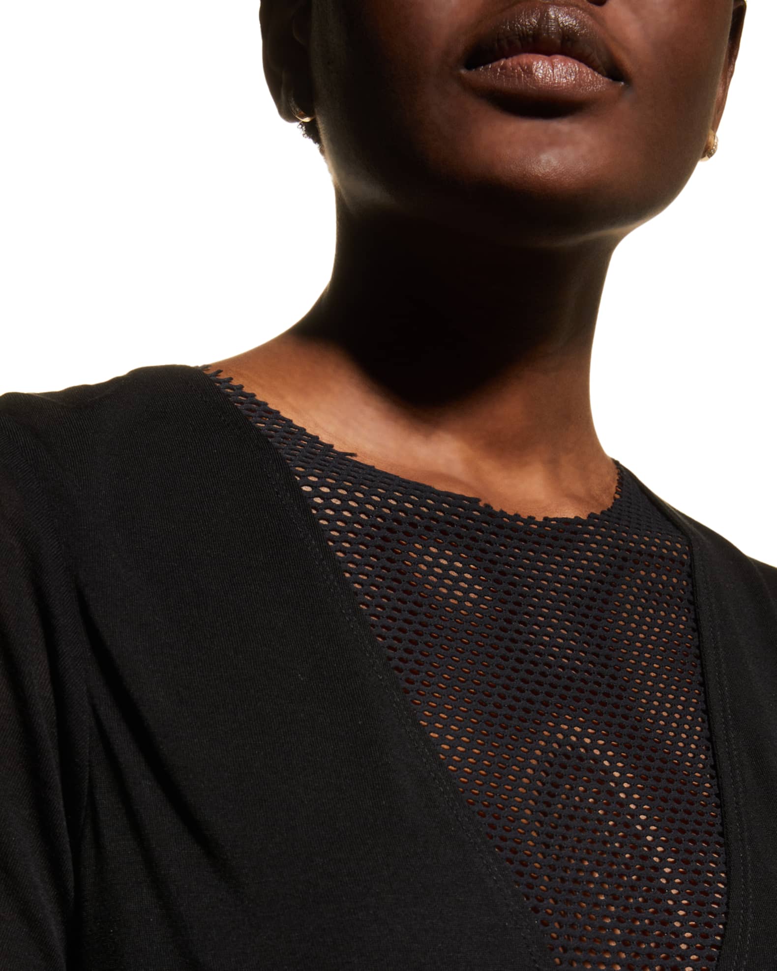 Koral Double Layer Tee with Mesh | Neiman Marcus