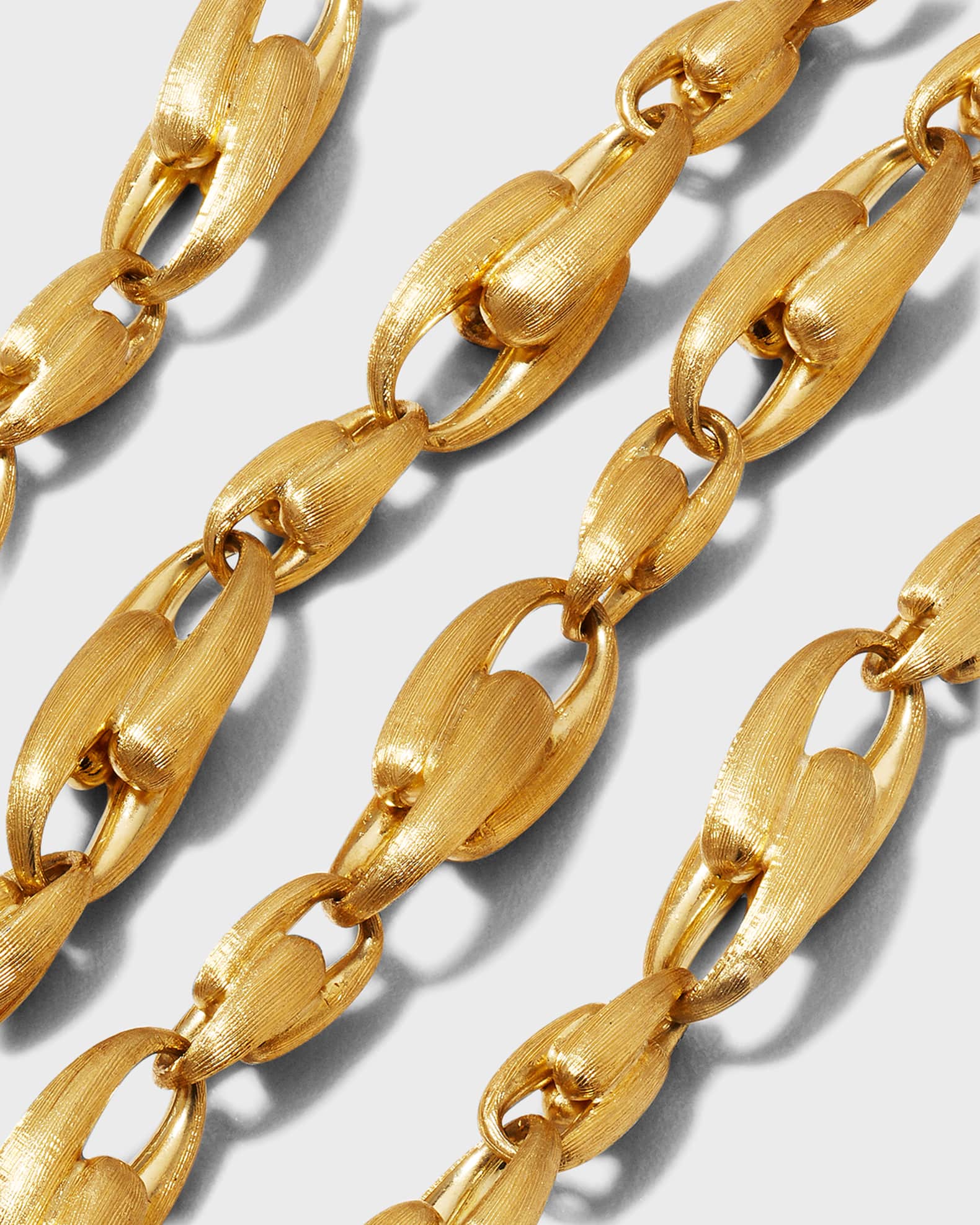 Marco Bicego Lucia 18k Gold Interlock Chain Necklace, 17"L | Neiman Marcus