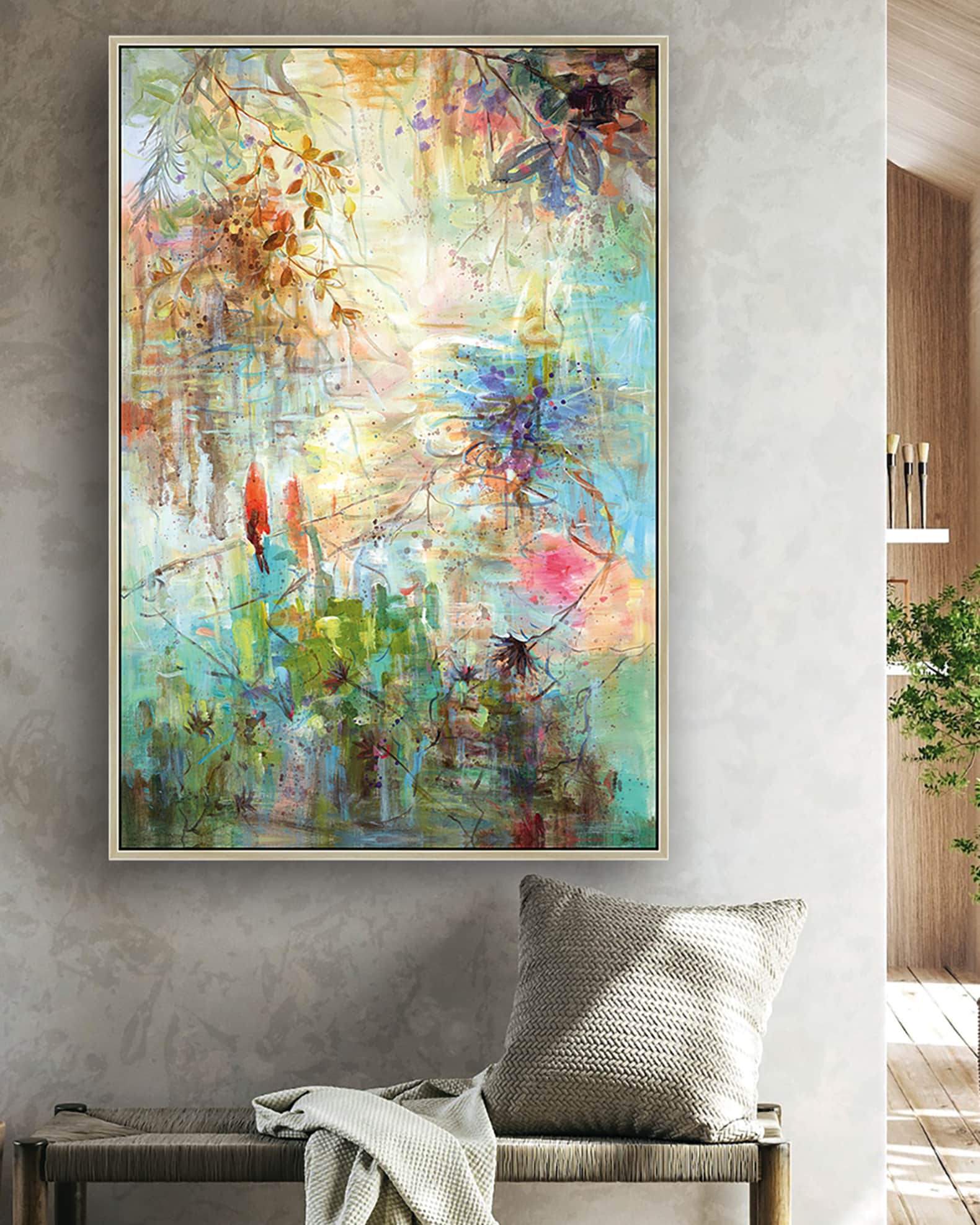 Prestige Arts "Spring Reflections" Giclee Canvas Art | Neiman Marcus
