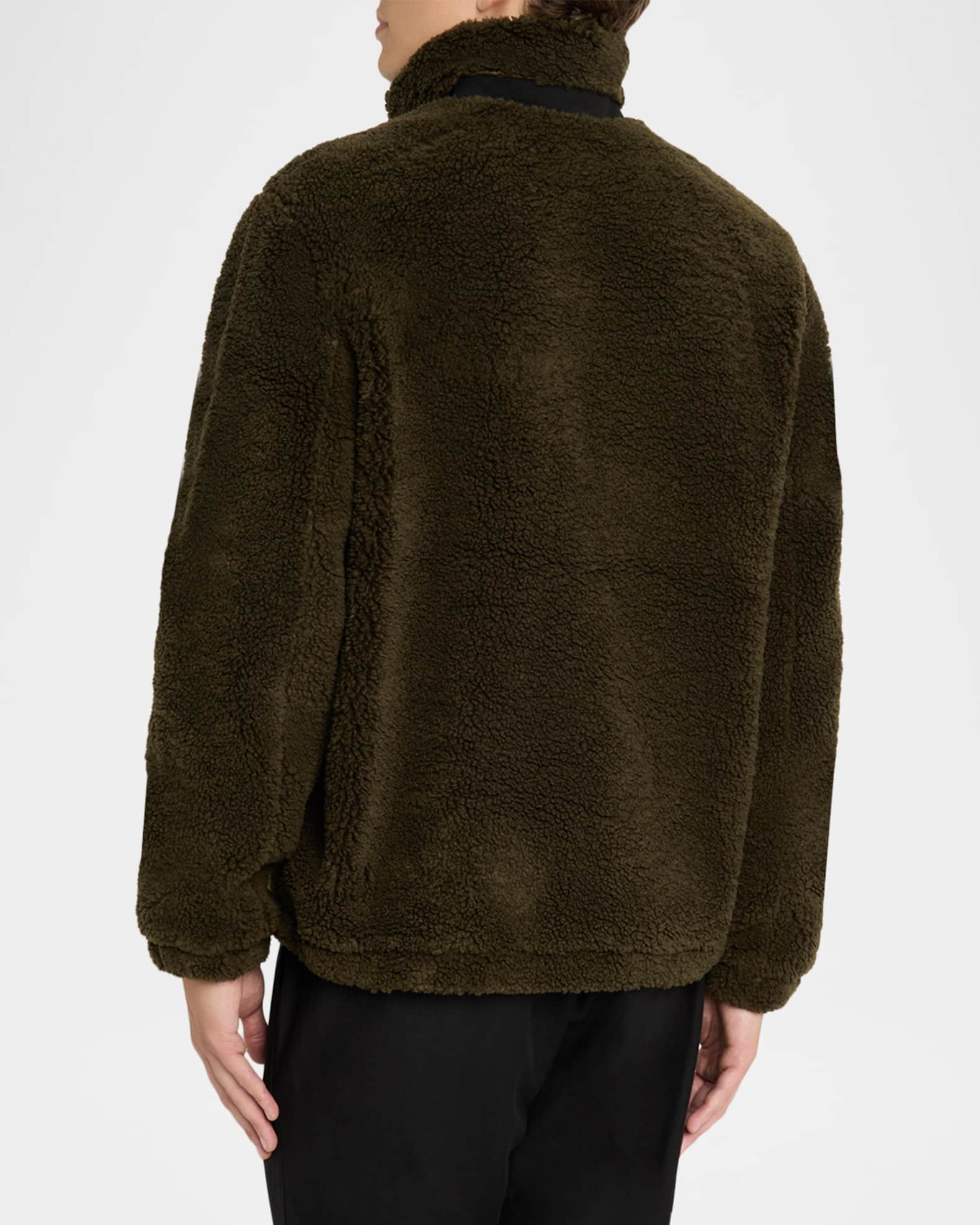 Vince Men's Faux Sherpa Zip-Up Jacket | Neiman Marcus