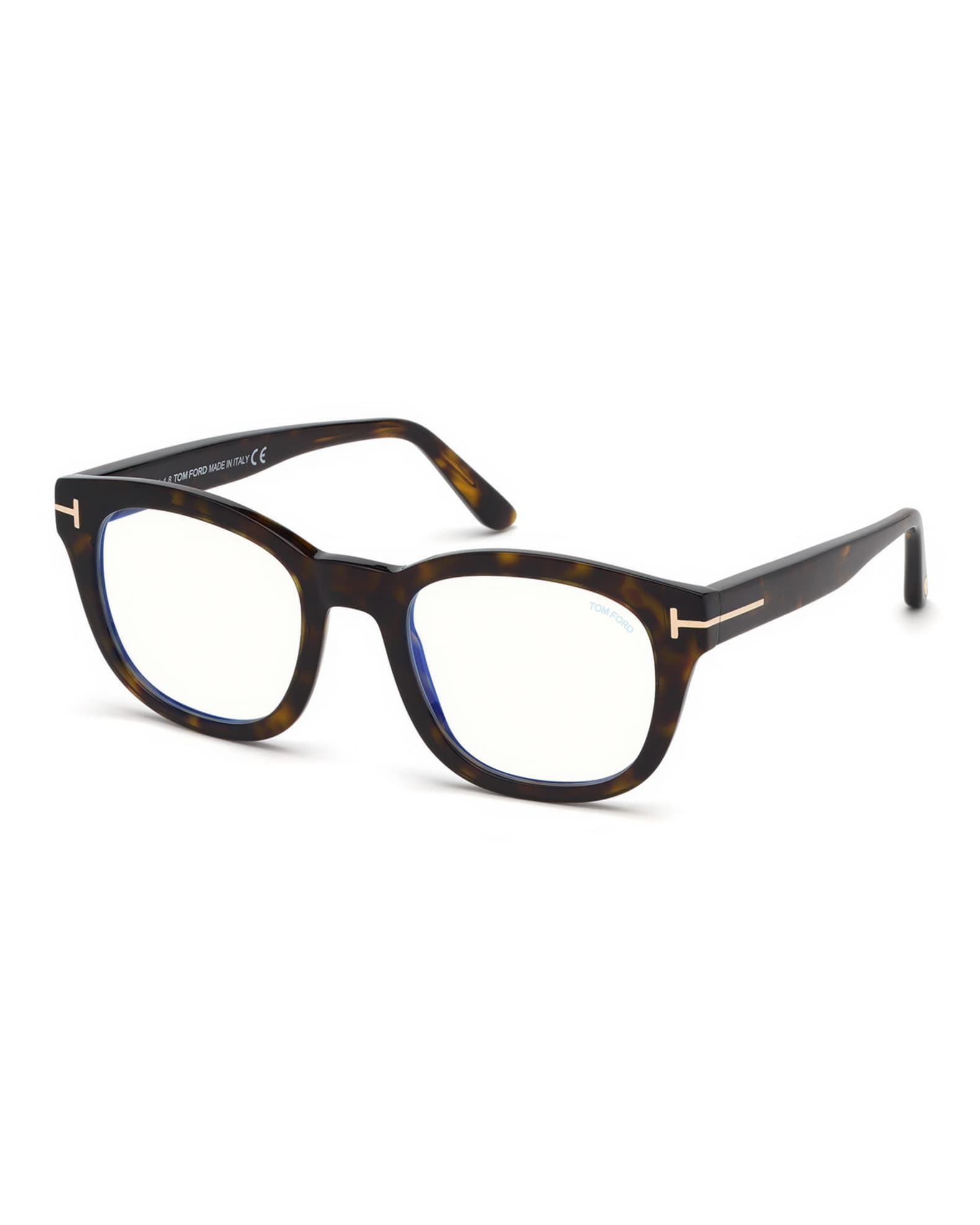 TOM FORD Blue Block Square Optical Frame | Neiman Marcus