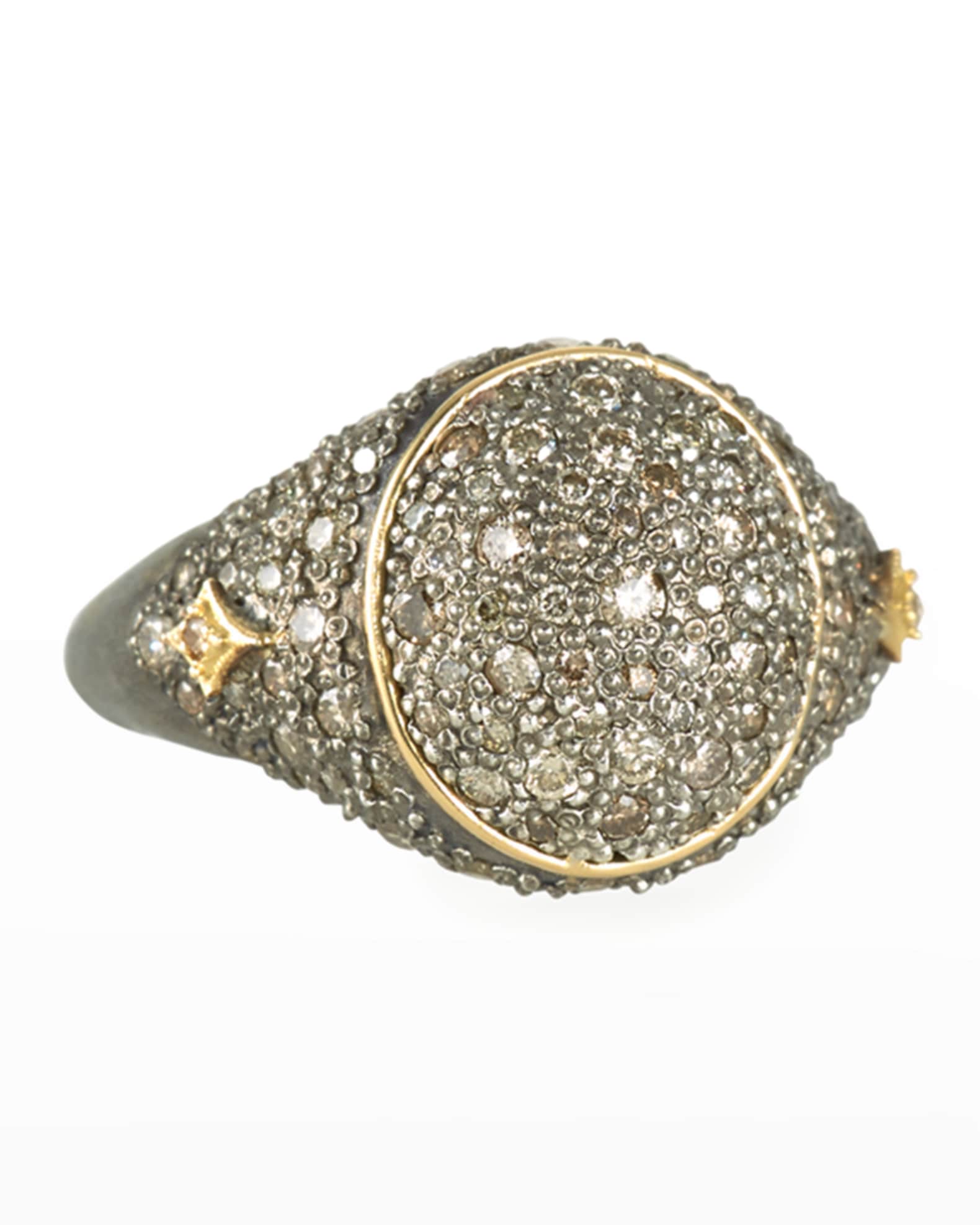 Armenta old World Diamond Pave Signet Ring | Neiman Marcus